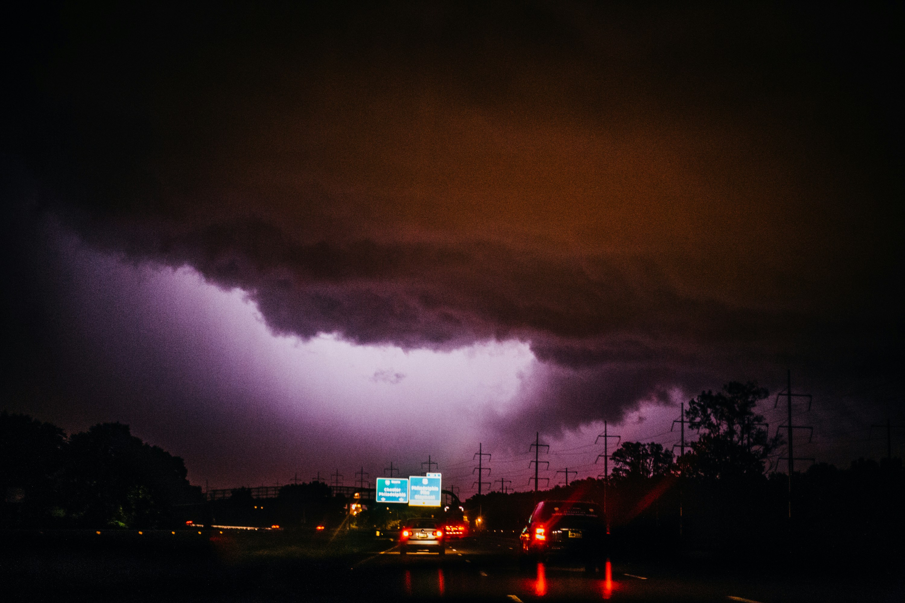 Electric Tapestry of Storm and City Lights