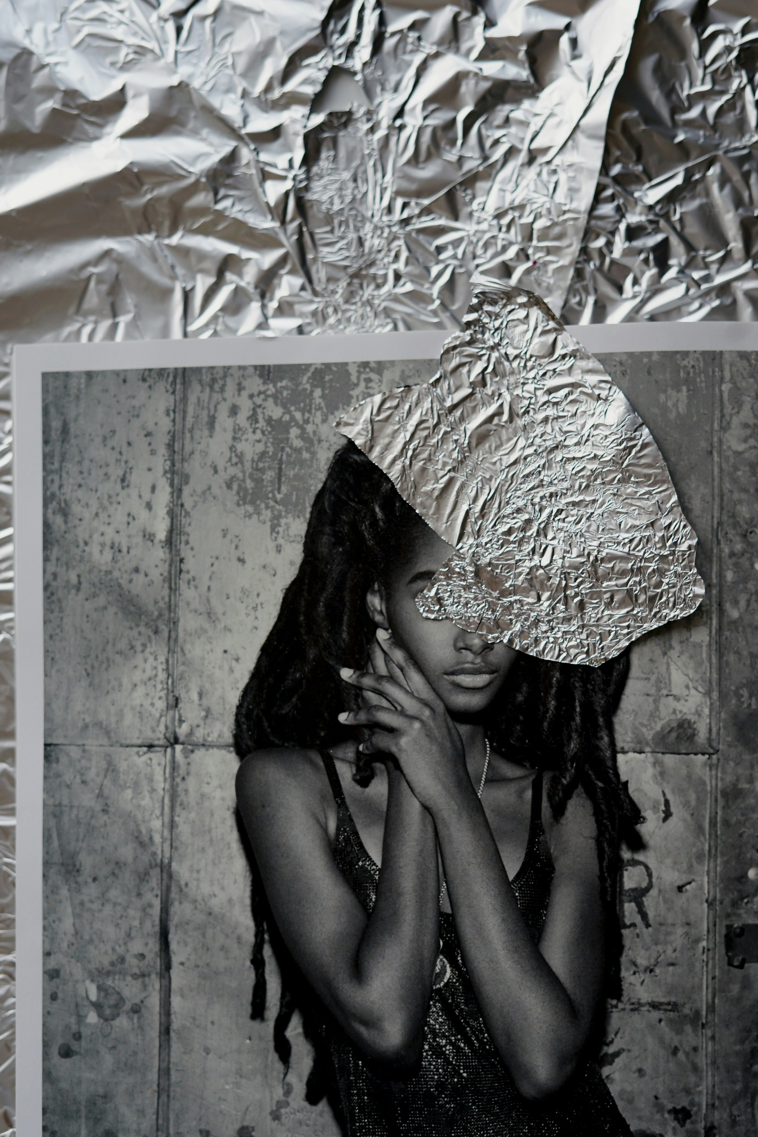Woman wearing spaghetti strap dress poster photo – Free Grey Image on ...