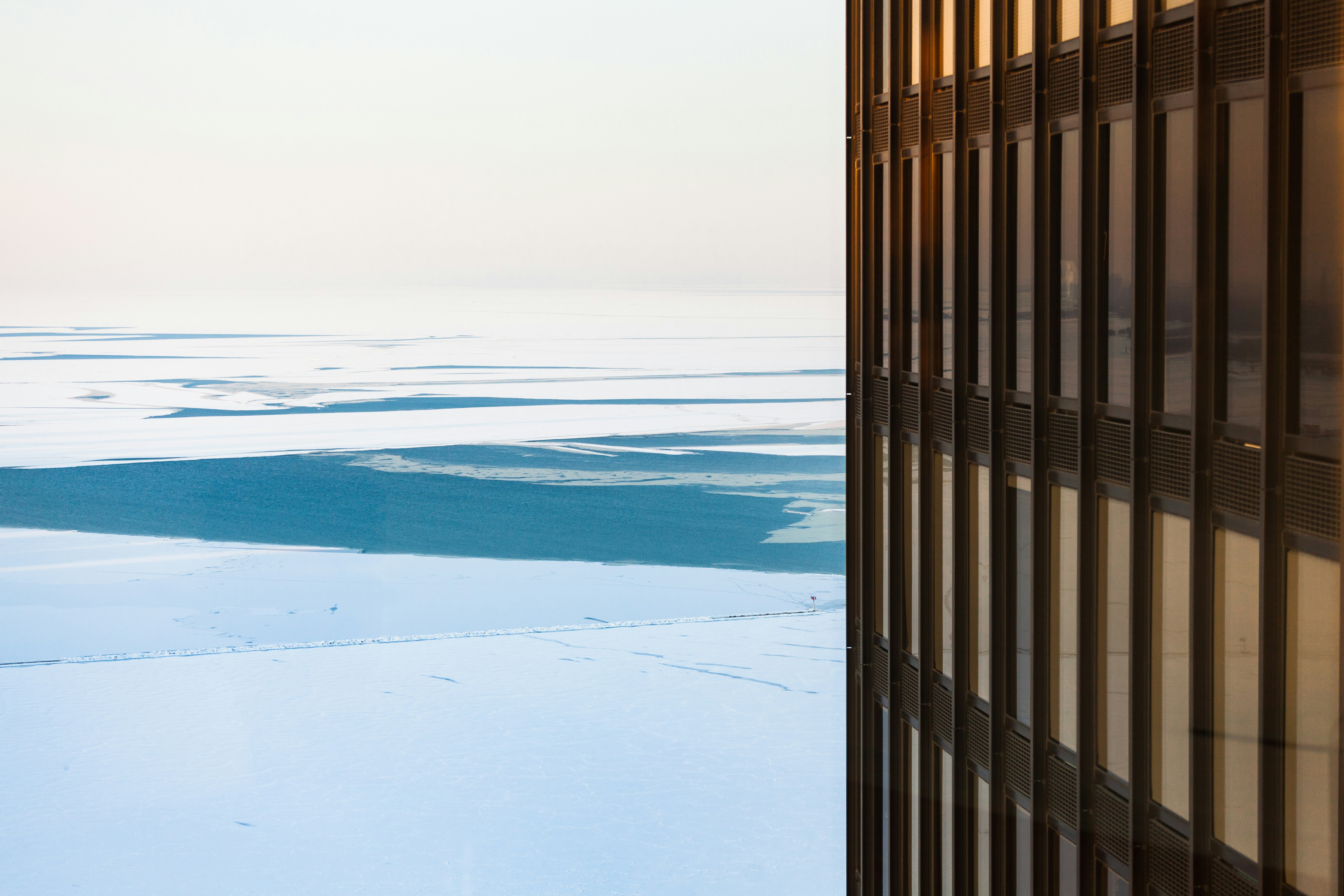 Edge Between Ice and Glass: A Quiet Boundary