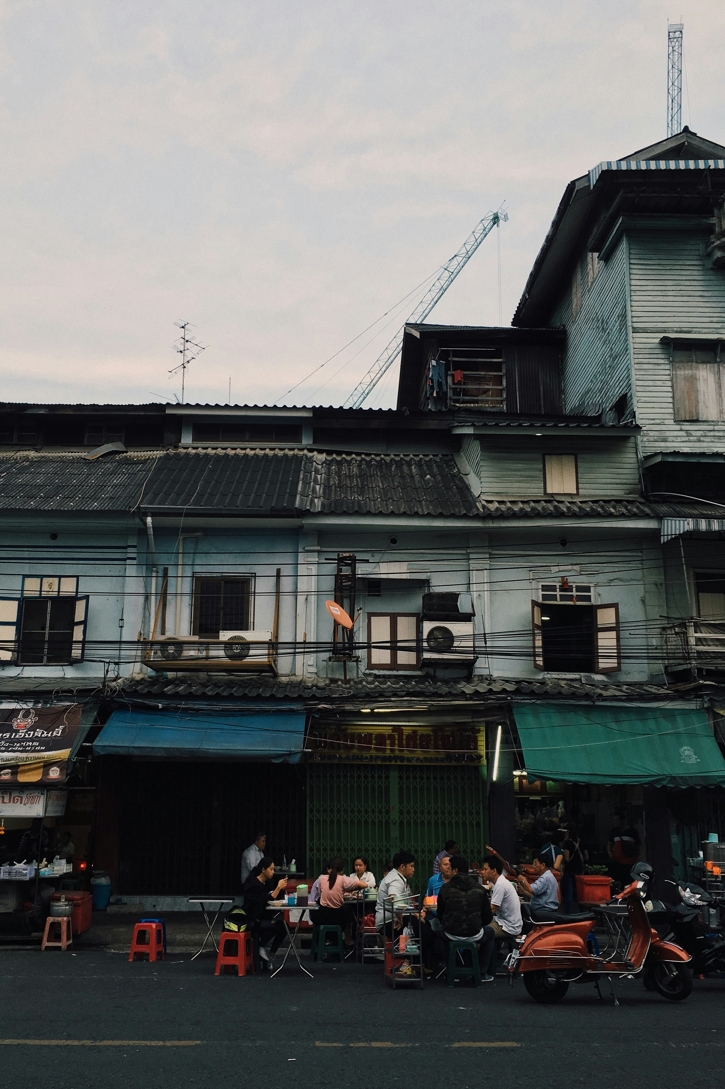 People gather in front of house photo – Free 547-535 phlap phla chai rd ...