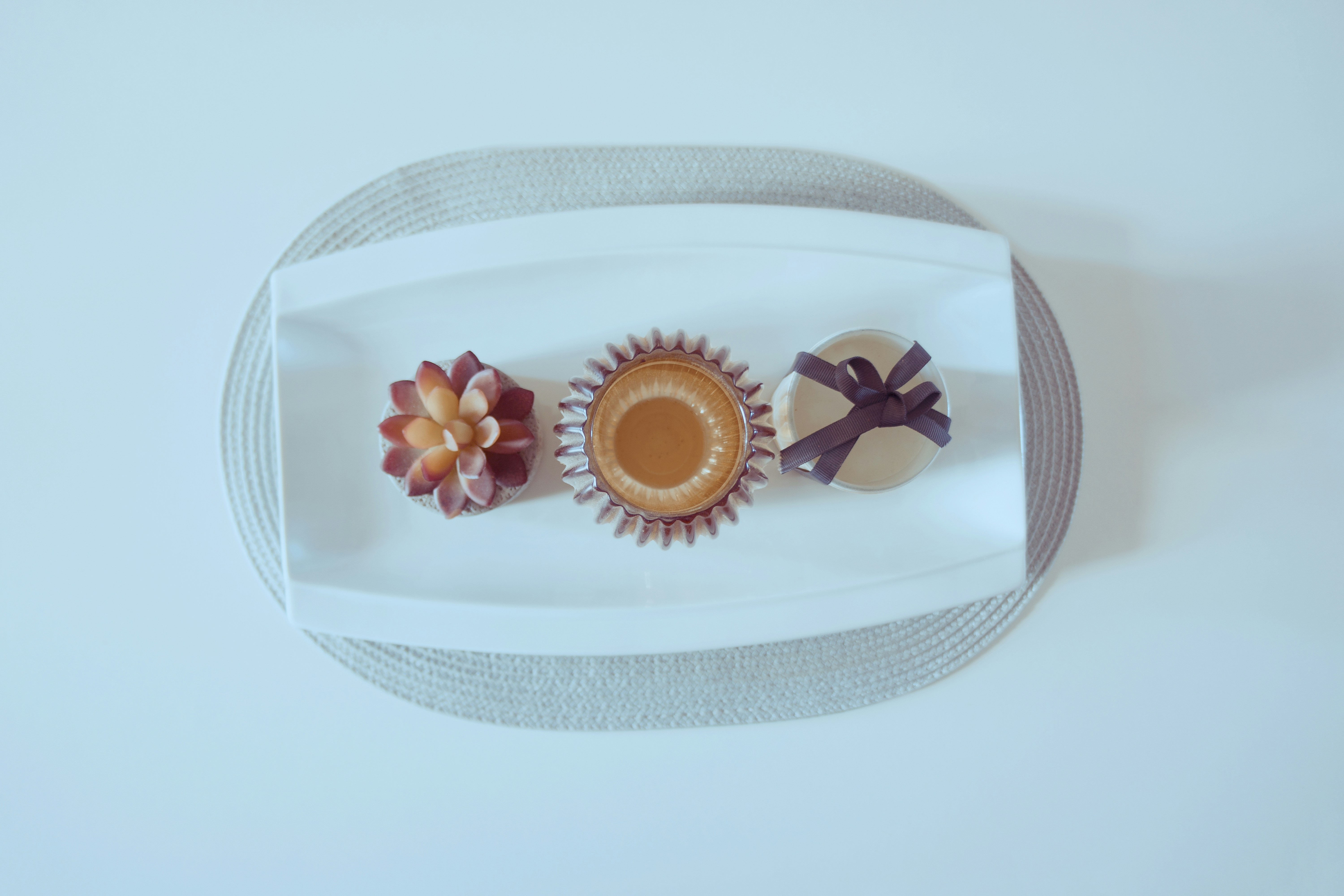 Sweet Center: Trio of Treats on a White Plate