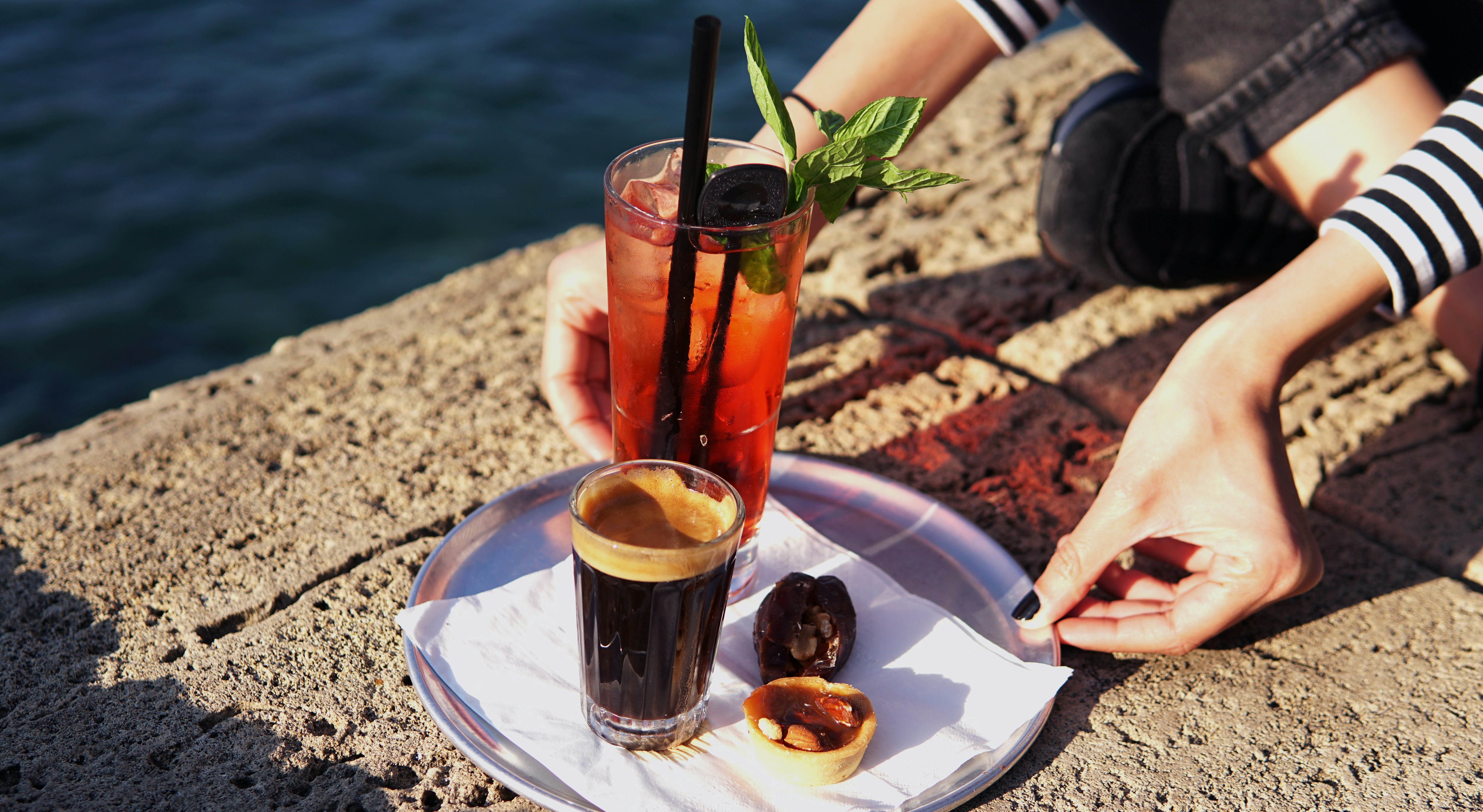 Cafe by the Pier: Espresso Black and Blood Orange Cooler