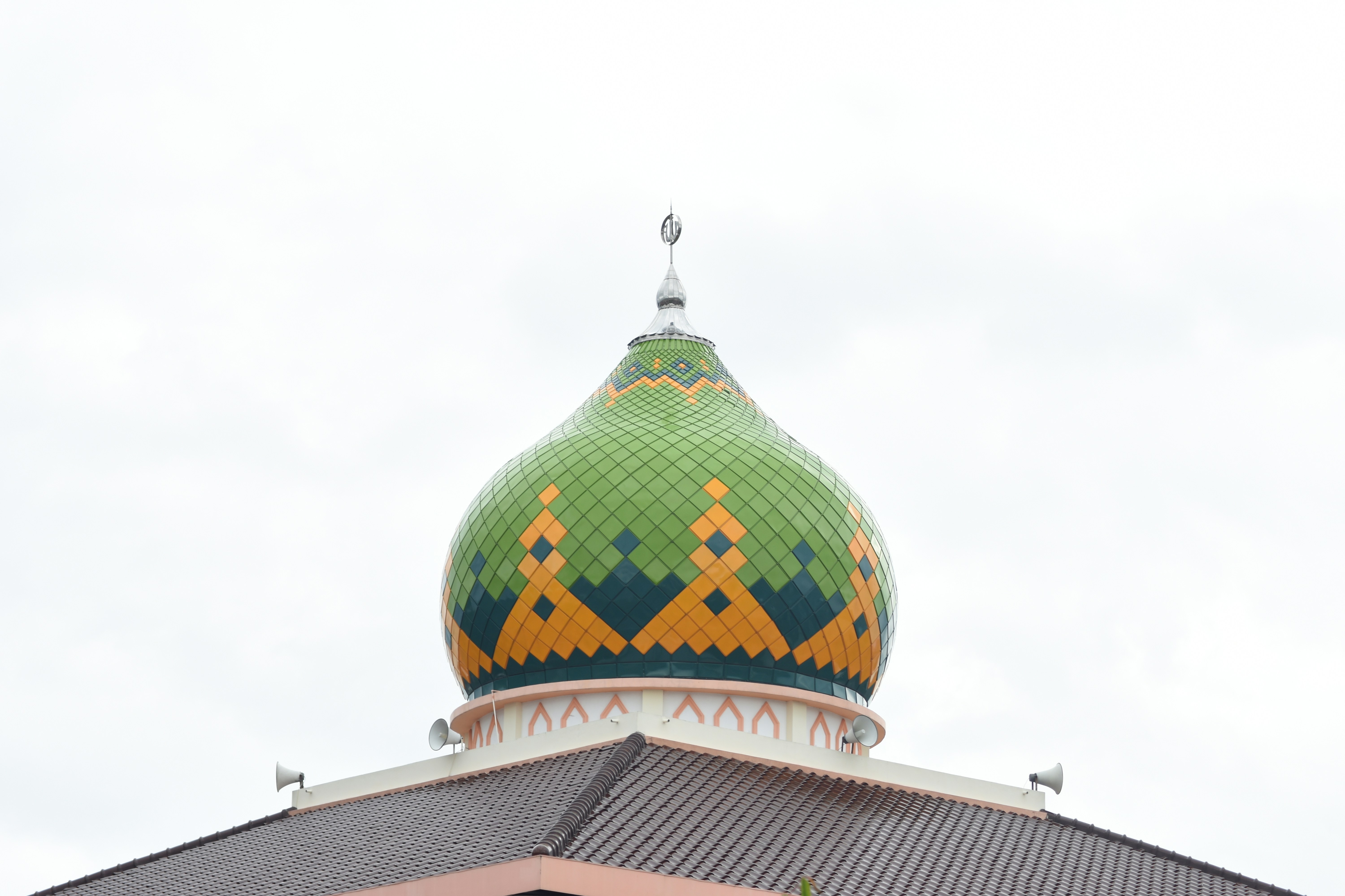 green and yellow temple