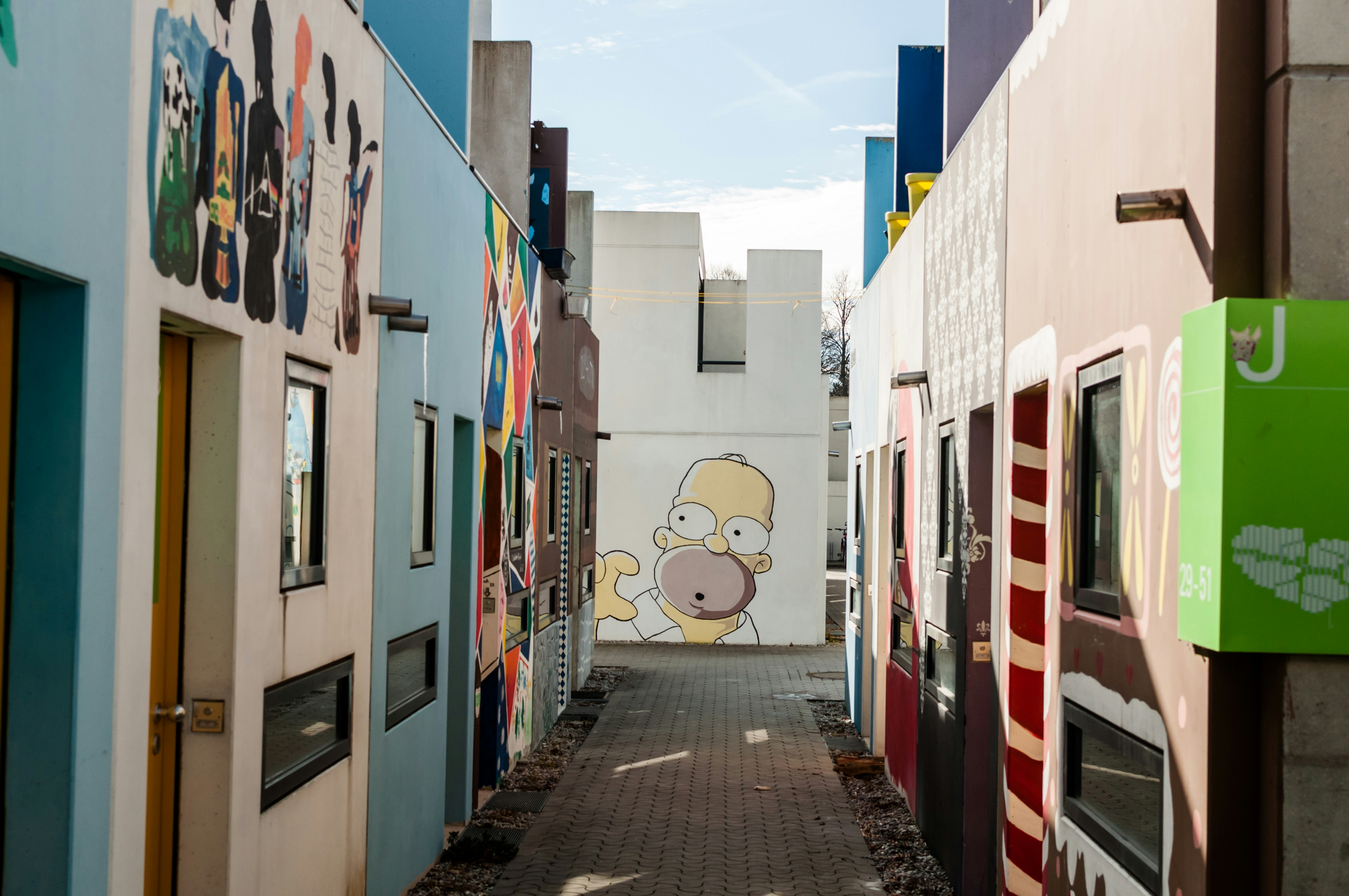 Vibrant Alley of Urban Expression