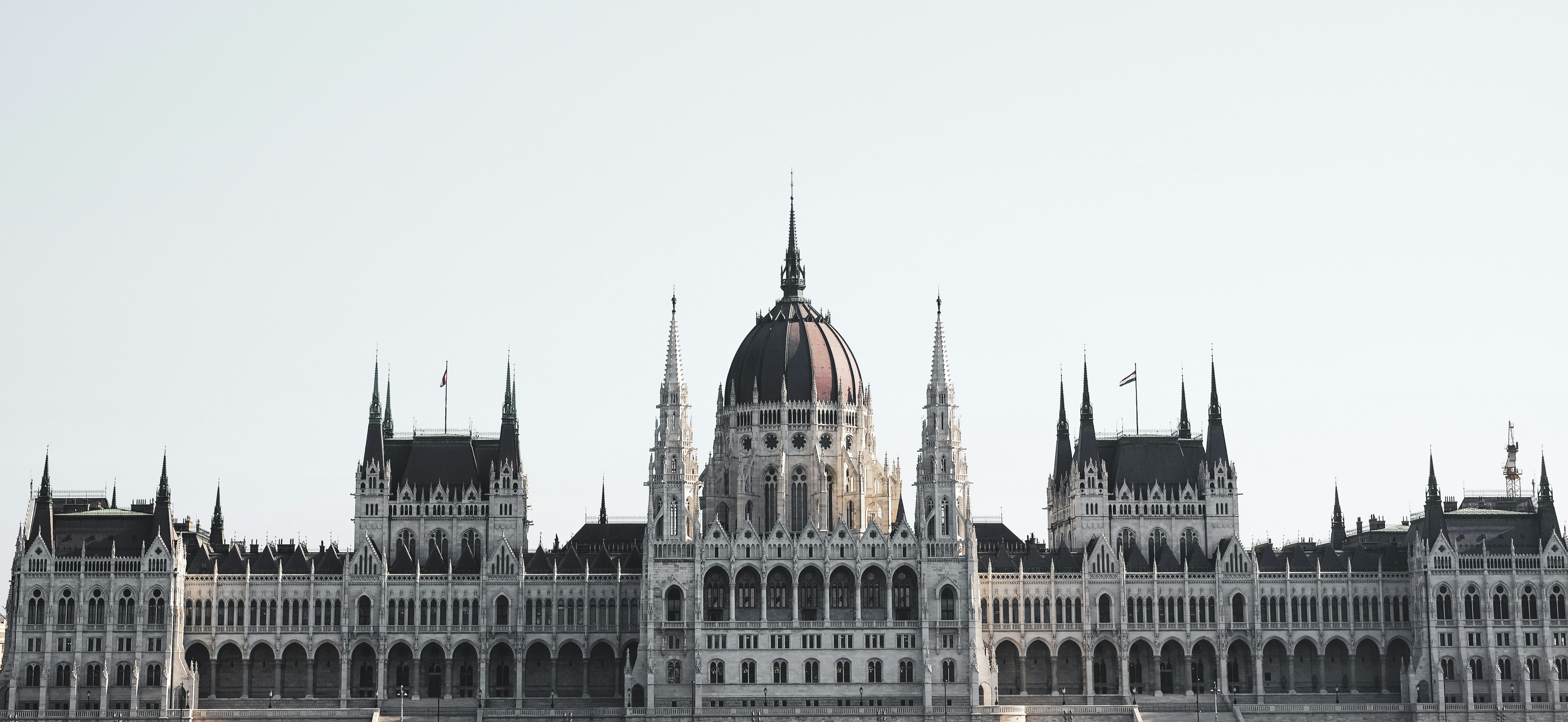 Symmetry of the Hungarian Parliament Building in Soft Light