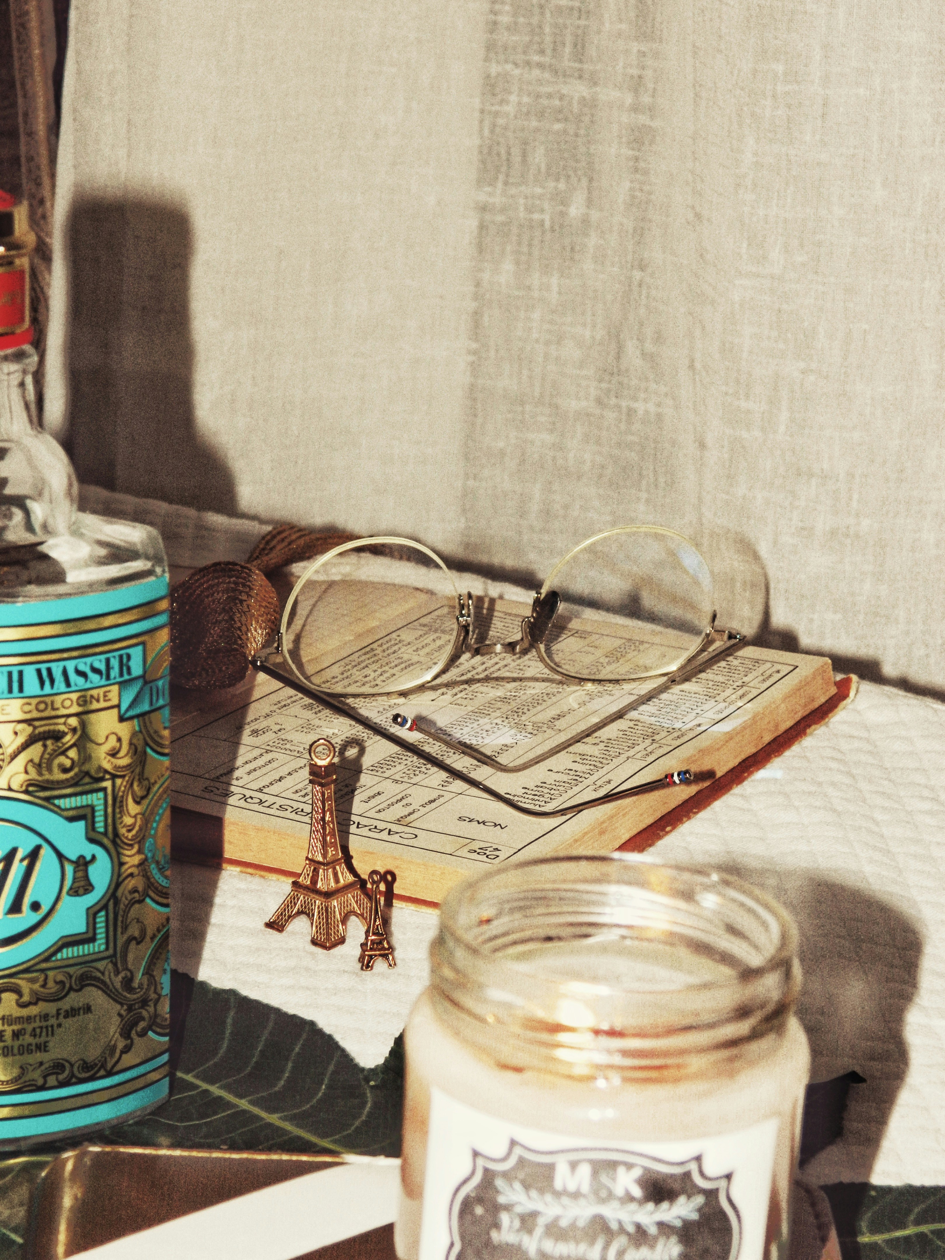 Glasses and Candle Jar: A Quiet Still Life of Everyday Objects