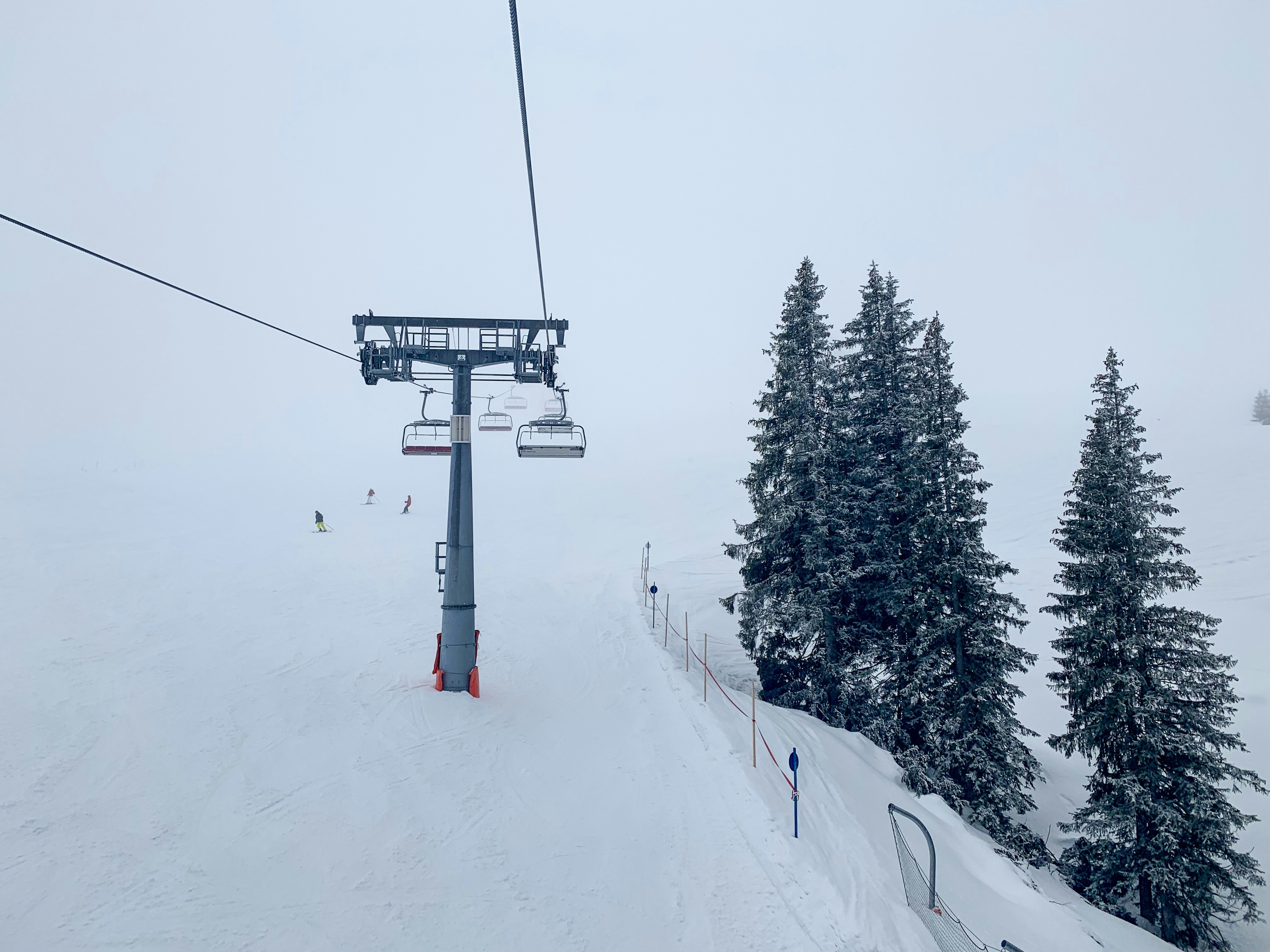 Two white cable cars photo – Free Winter Image on Unsplash