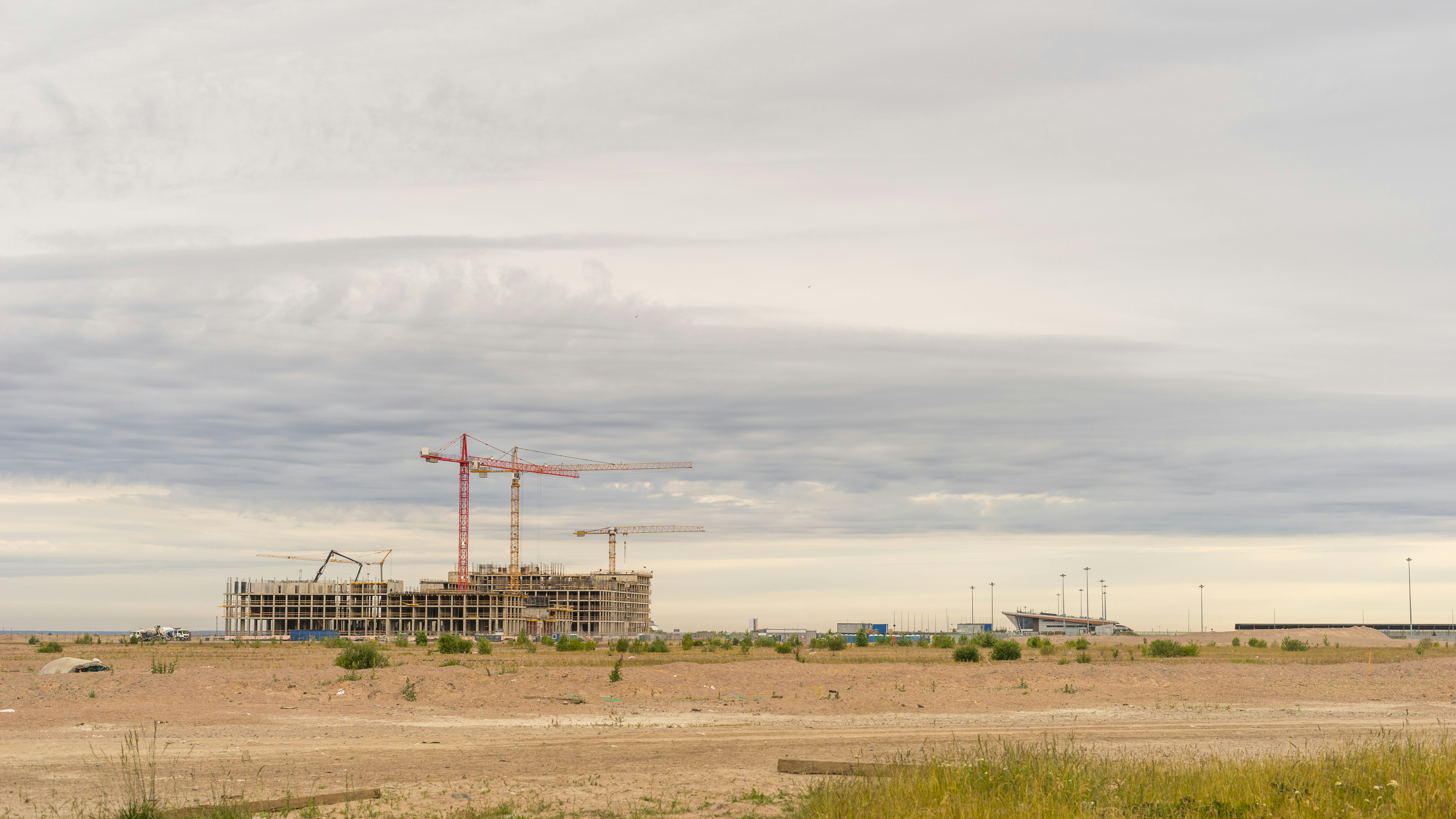 Gray metal building under white sky photo – Free Construction Image on ...