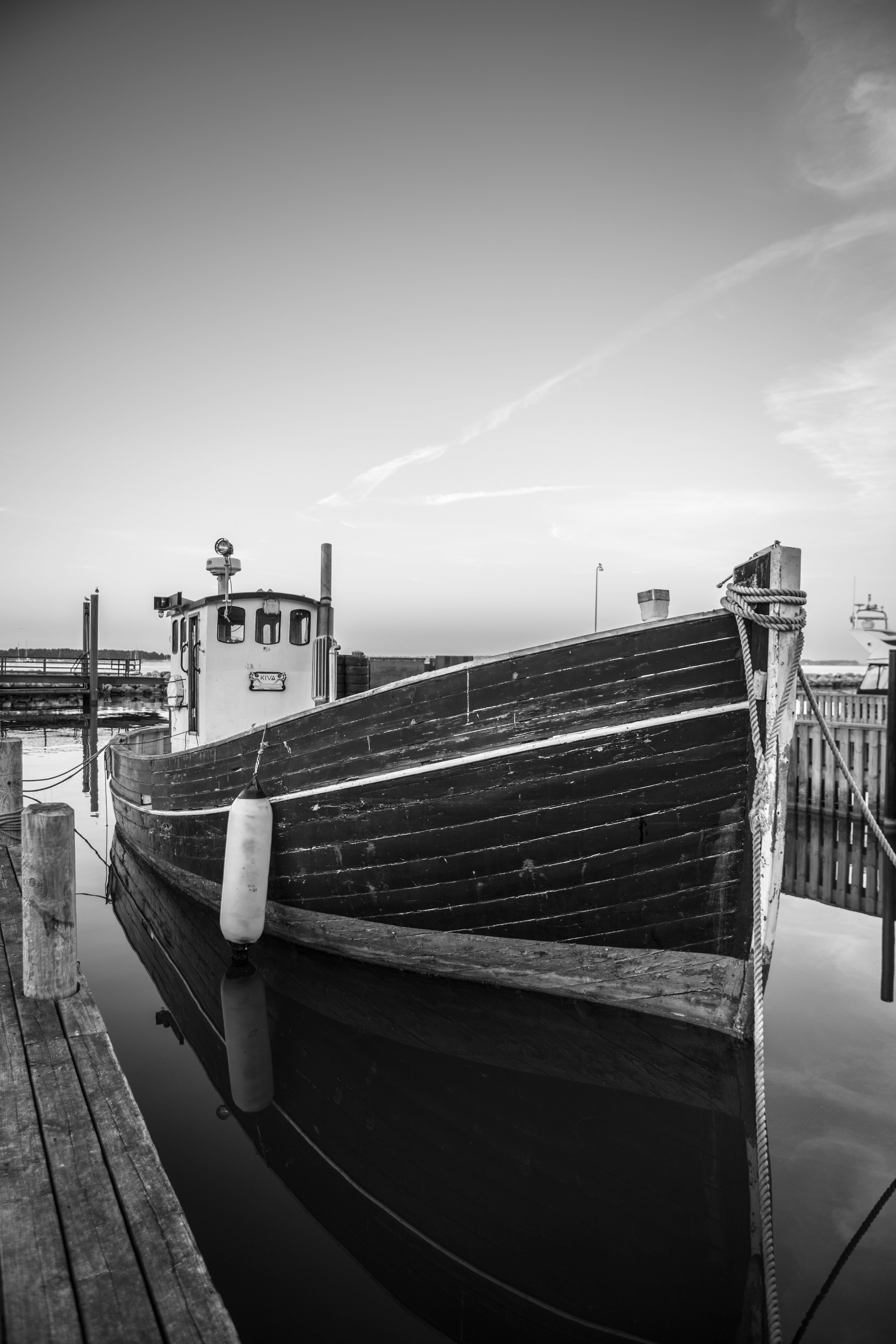 Grayscale photography boat photo – Free Building Image on Unsplash