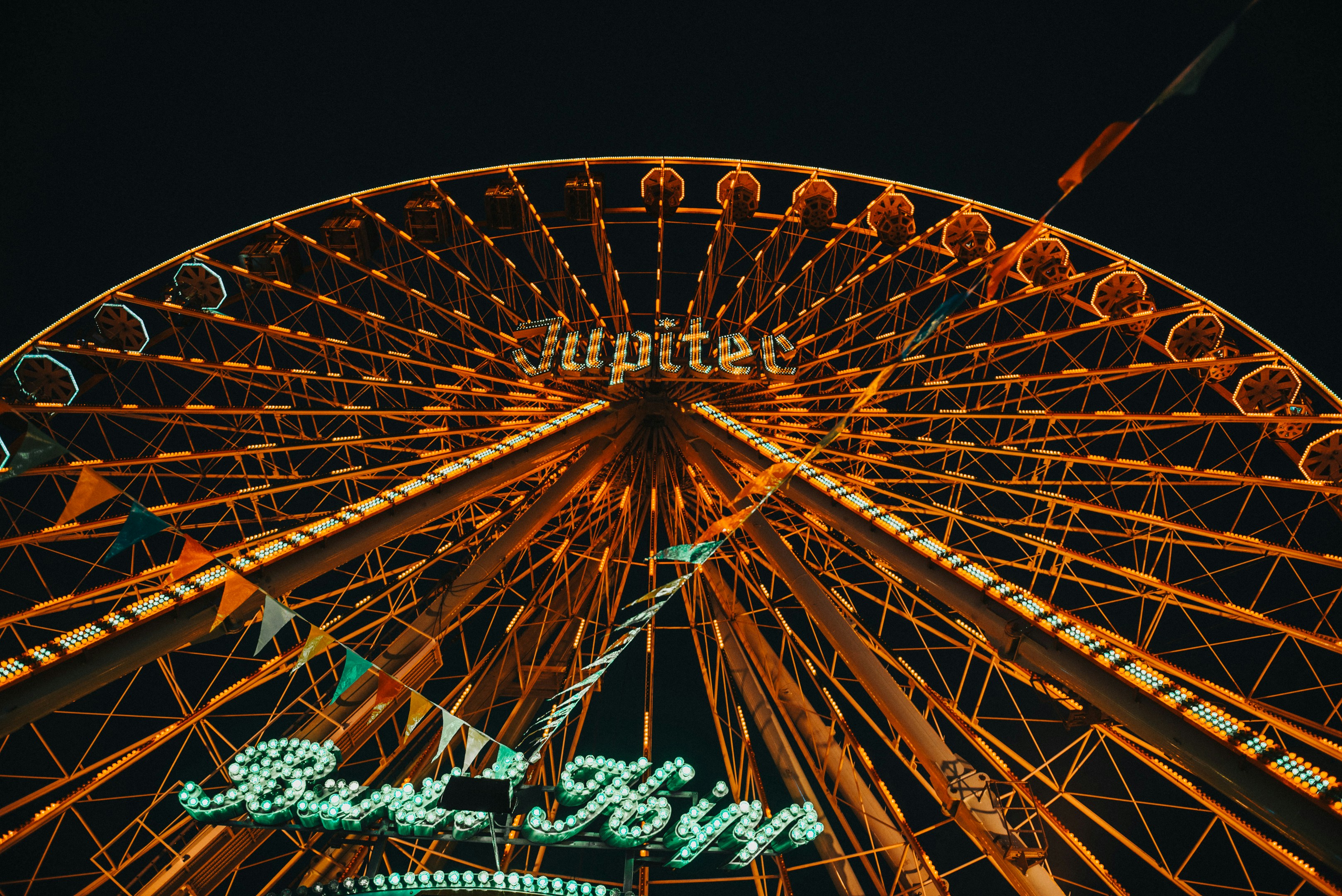 Lighted ferris wheel during daytime photo – Free Brown Image on Unsplash