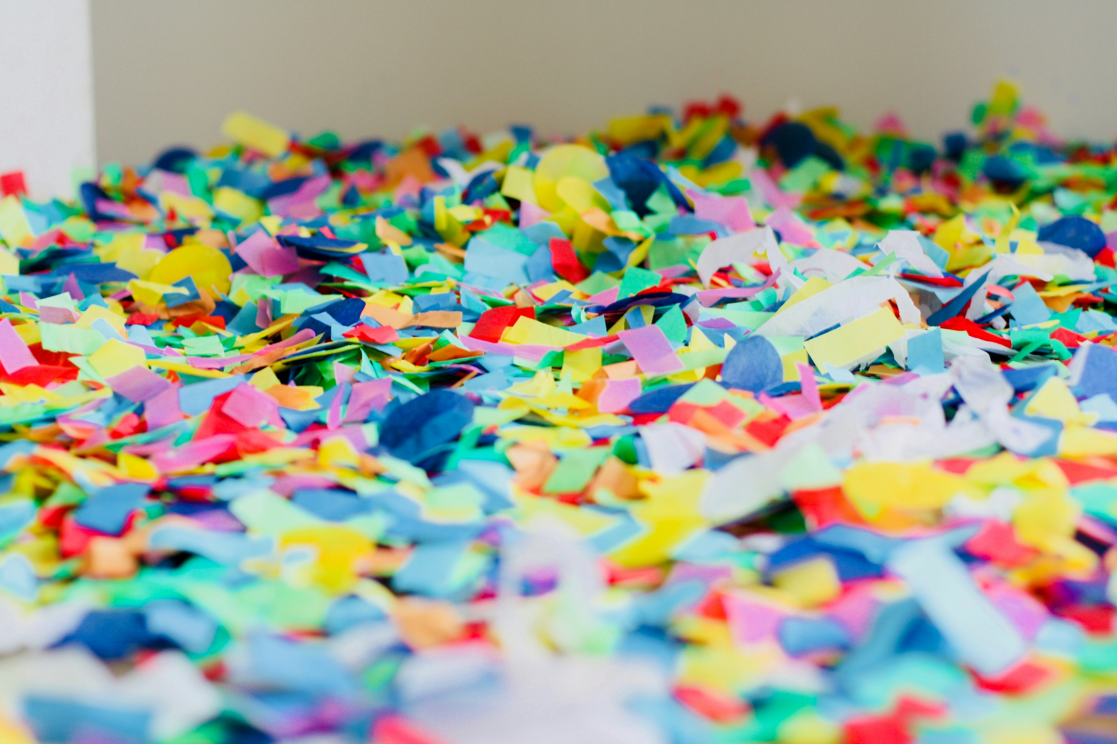 Pile of sticker papers photo – Free Confetti Image on Unsplash