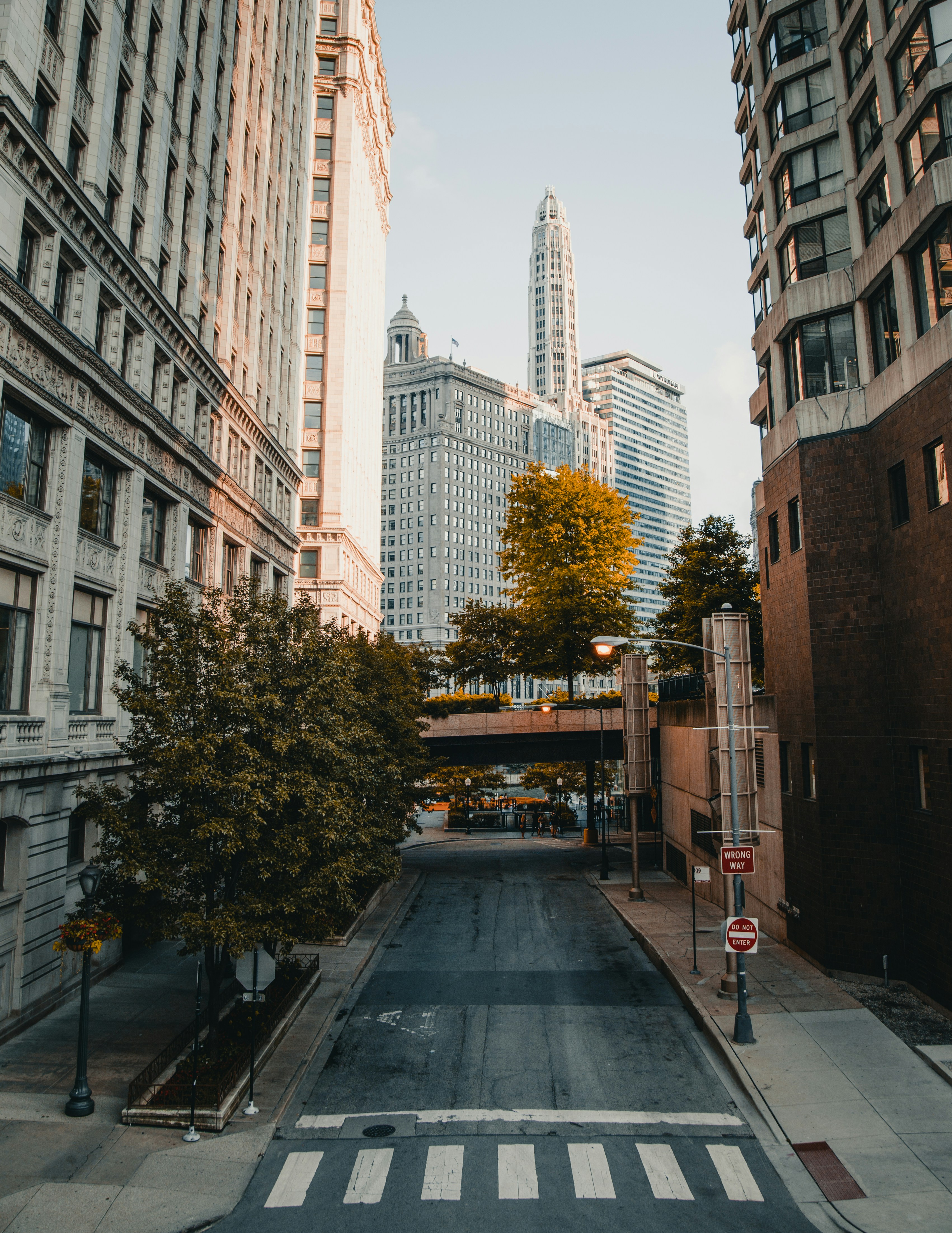Empty City Street Morning