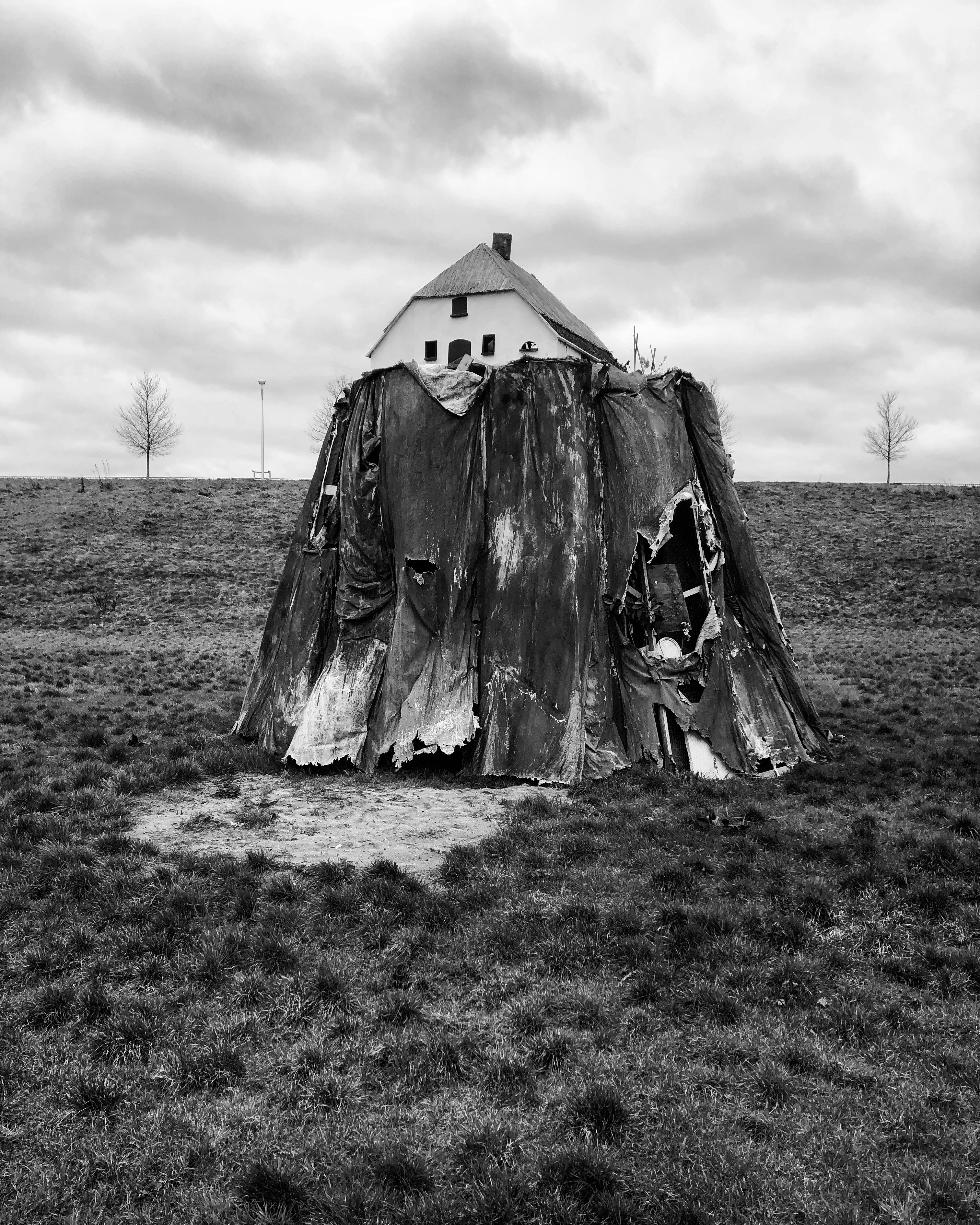 greyscale photo of house photo – Free Grey Image on Unsplash