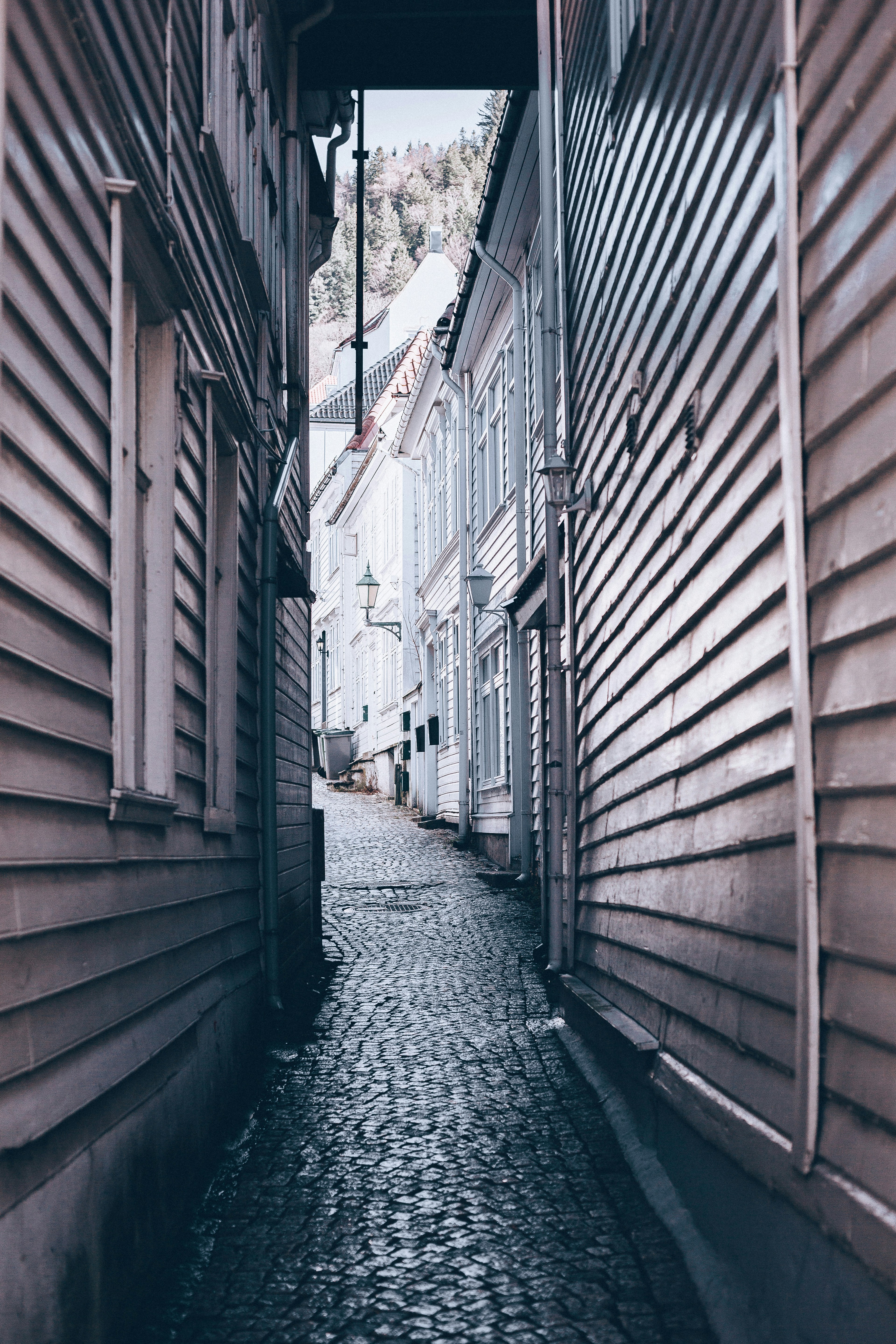 Empty pathway in between of buildings photo – Free Norway Image on Unsplash