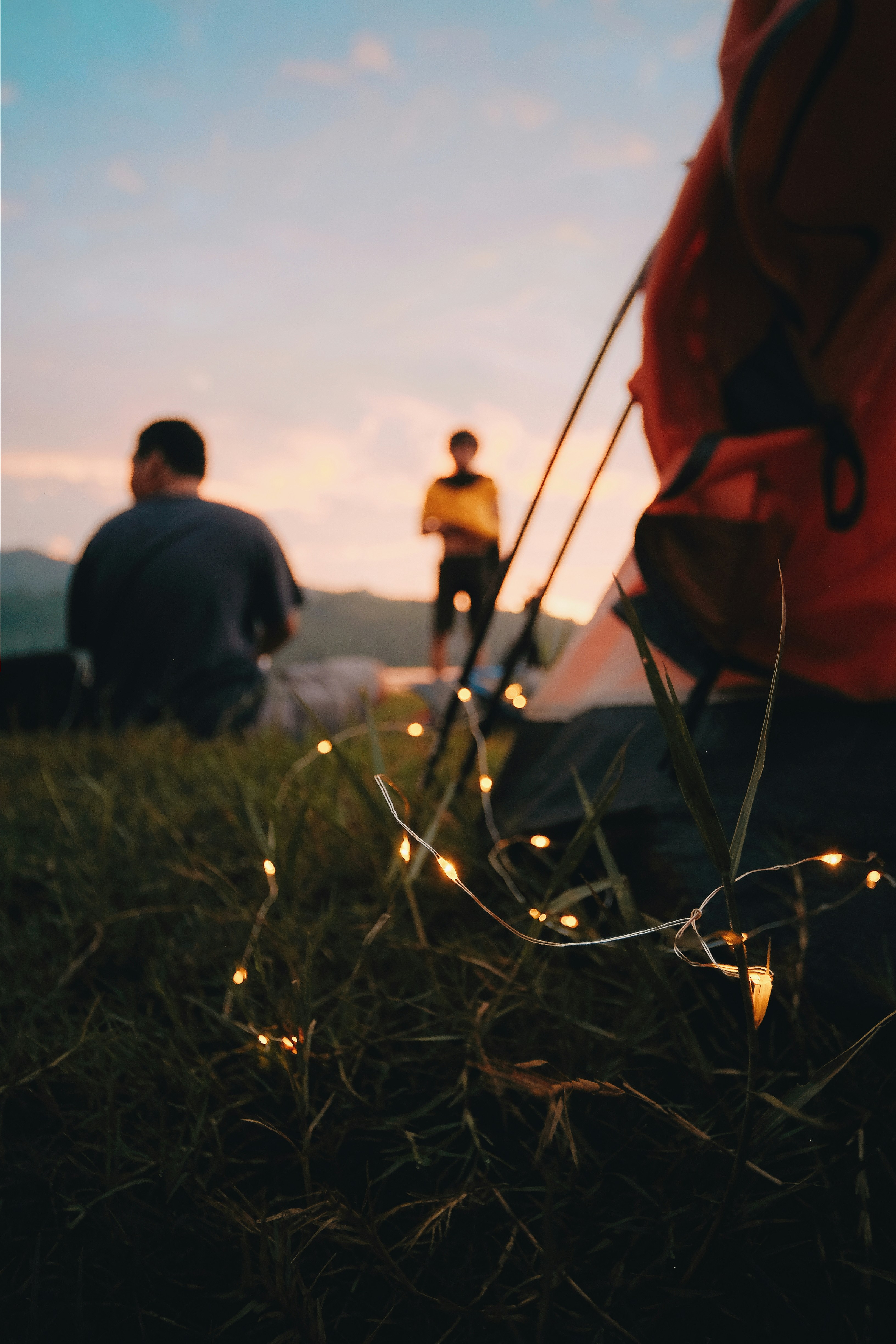 Twilight Glow Over a Quiet Campsite