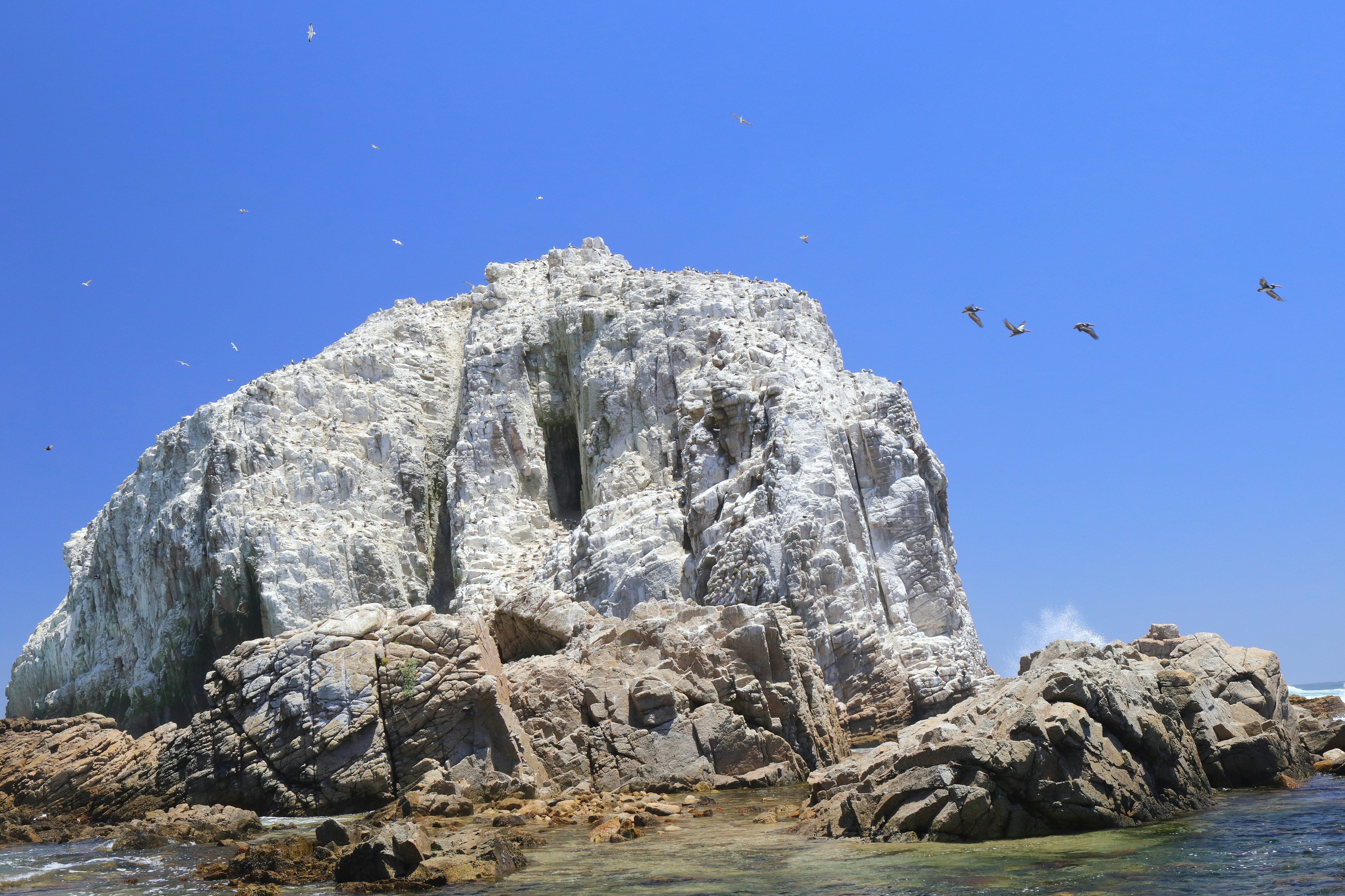 Azure Sky over a White Granite Tor: Seacoast Sentinel