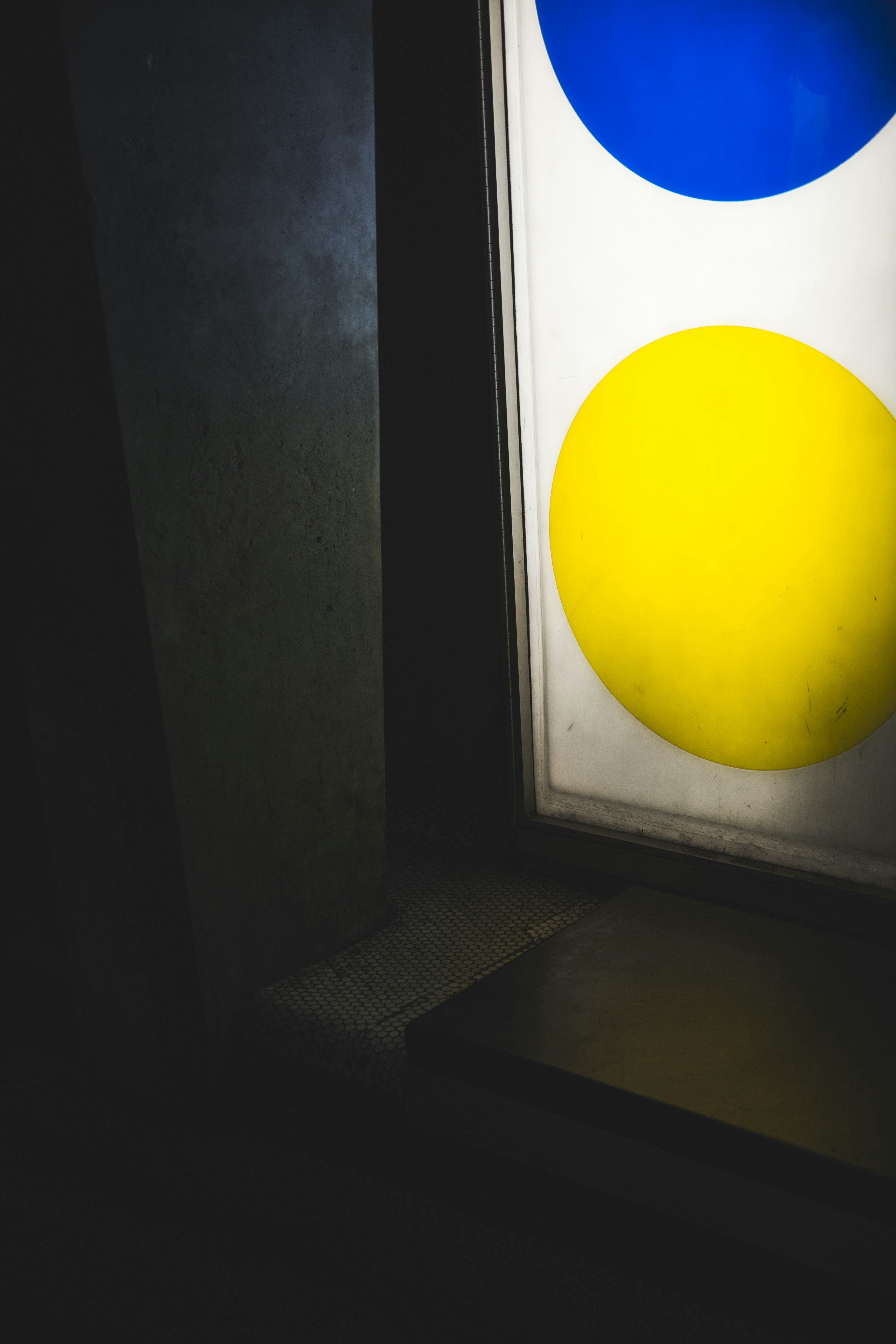 Glowing Orbs in a Shadowed Nook