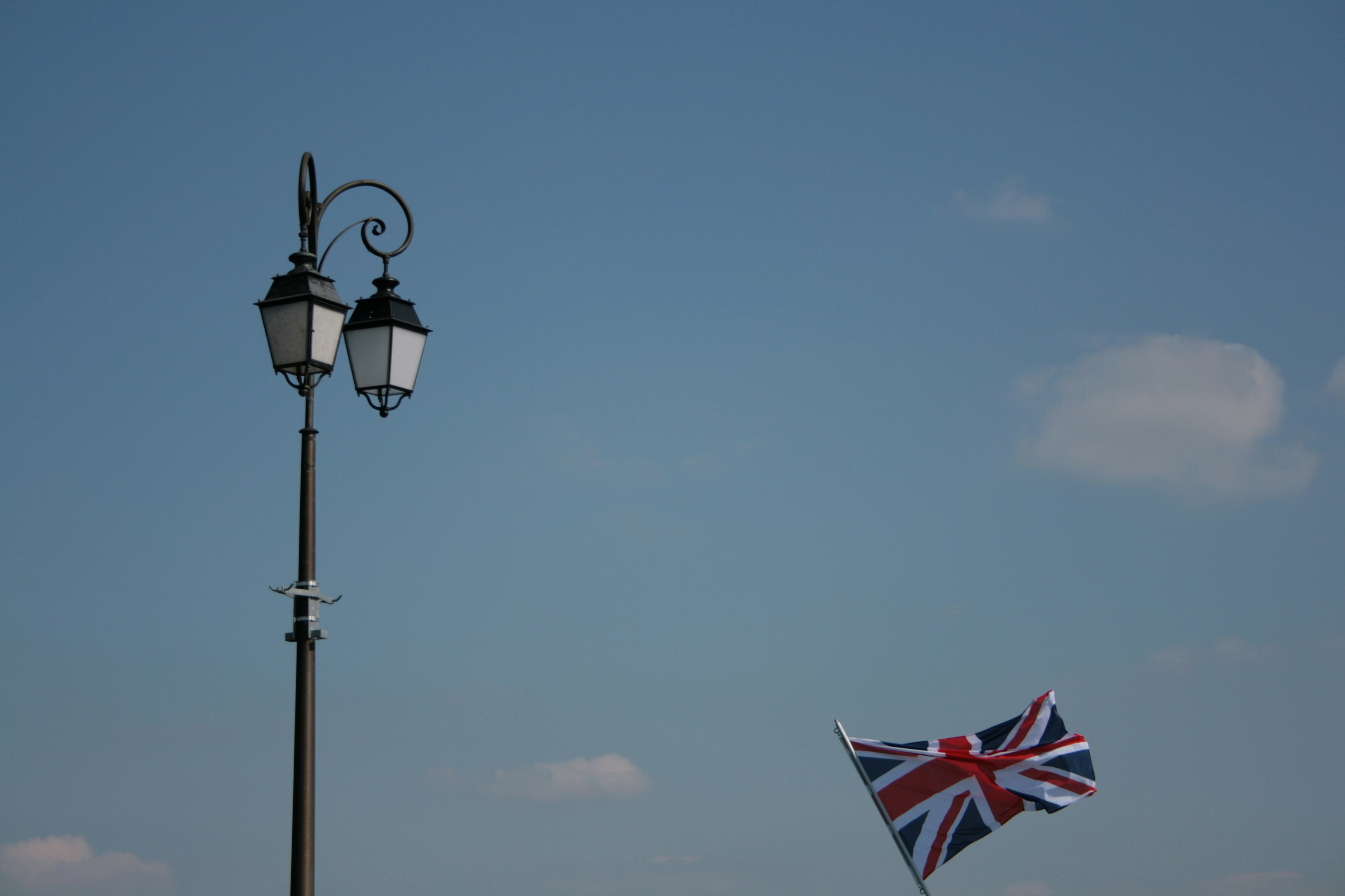 Flag and Light: A Quiet Sky Portrait