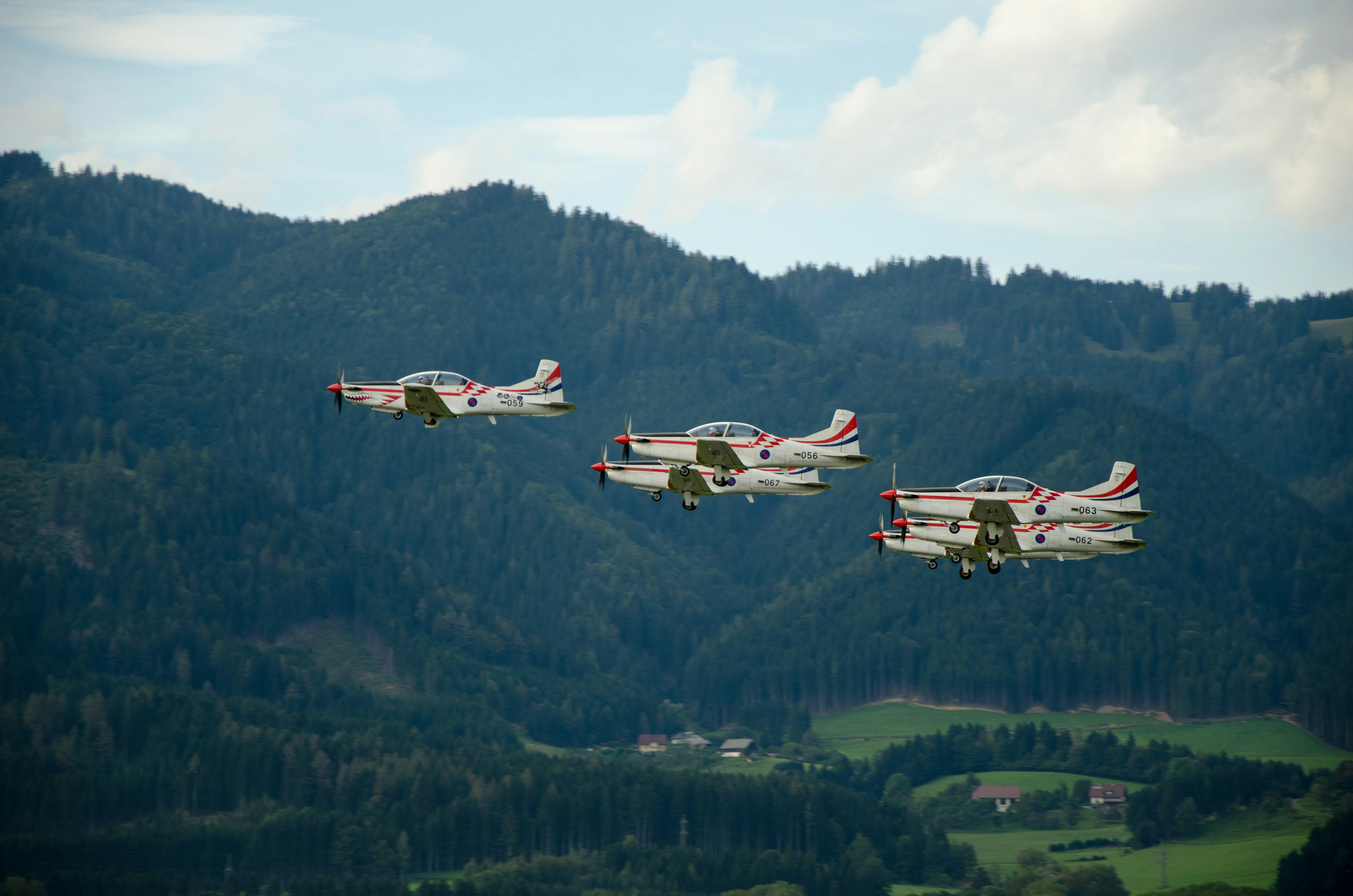 Harmony in Flight: Aerial Ballet Over the Mountains