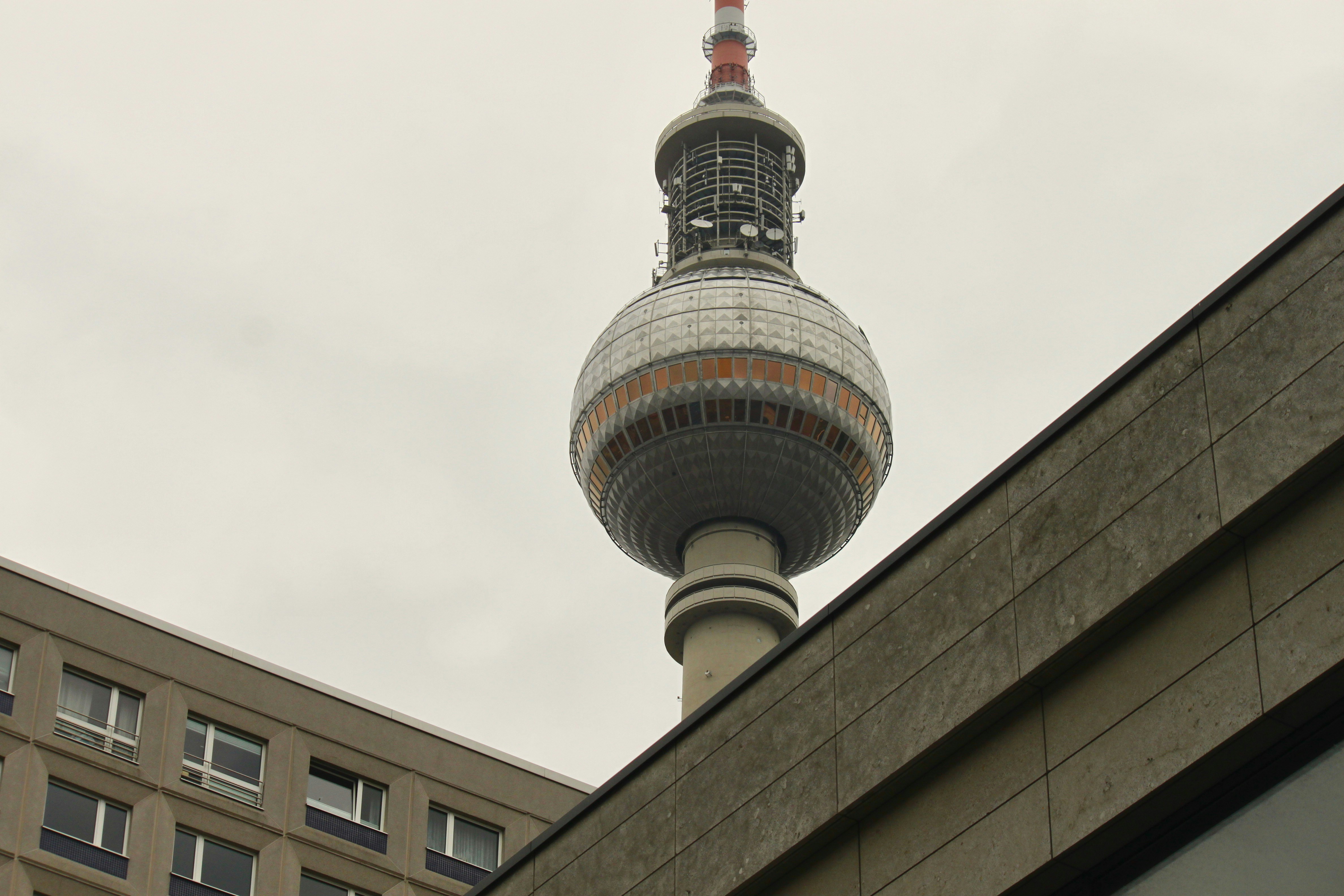 Sphere Above the City: Rooftop View of Berlin's Fernsehturm