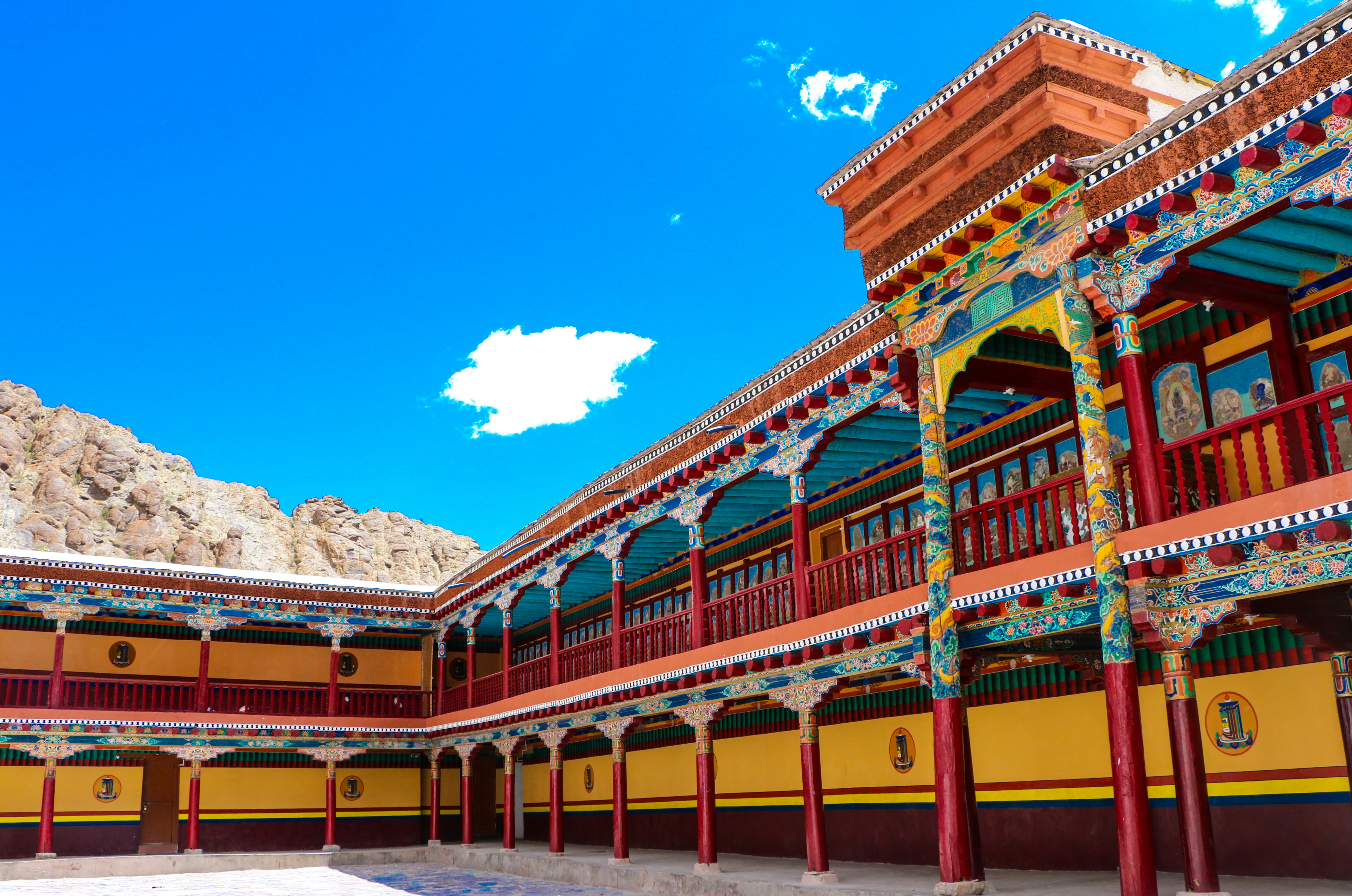 Courtyard of Color: A Tibetan-inspired Monastic Gallery