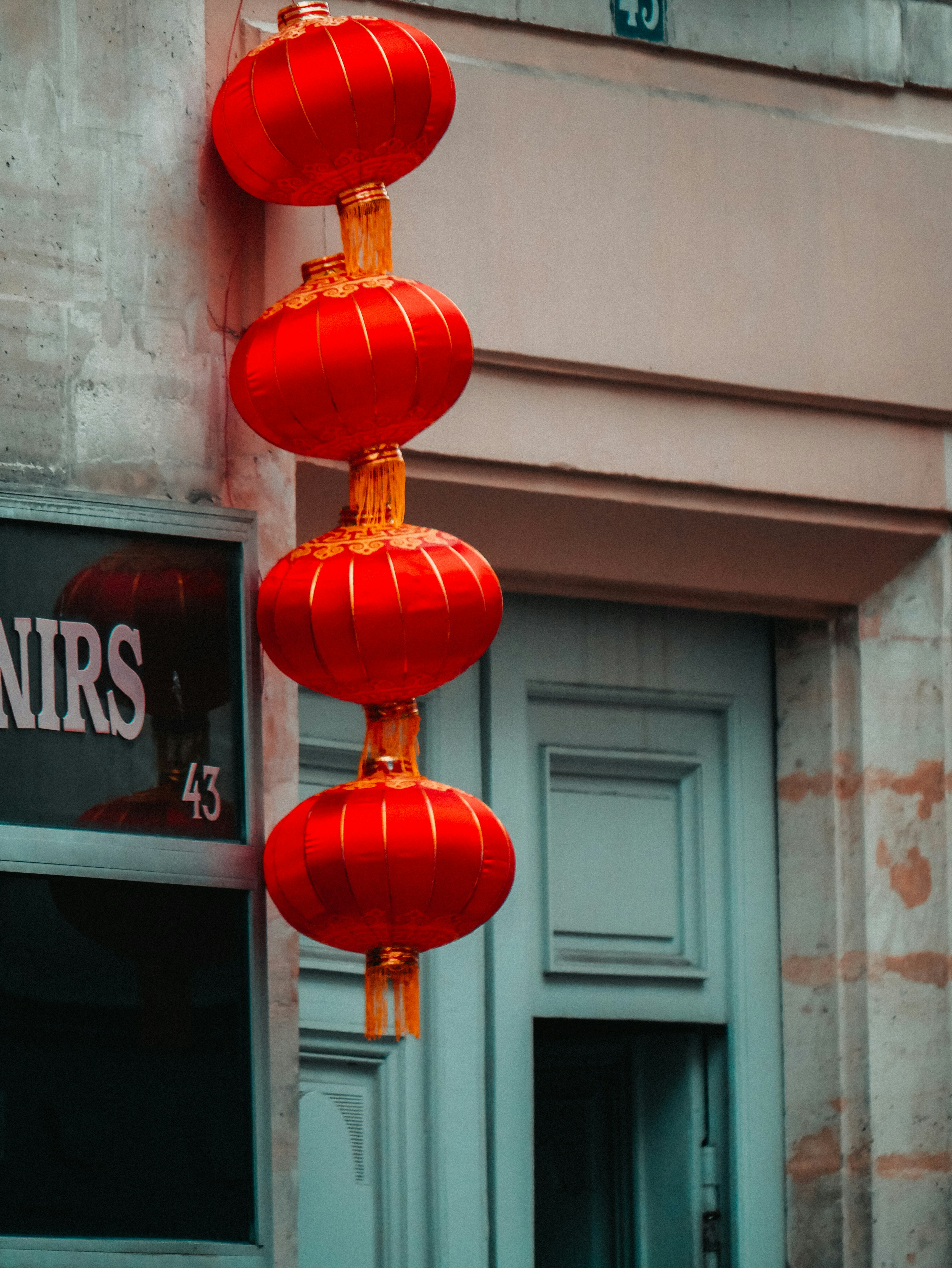 Four red paper lanterns photo – Free Red Image on Unsplash