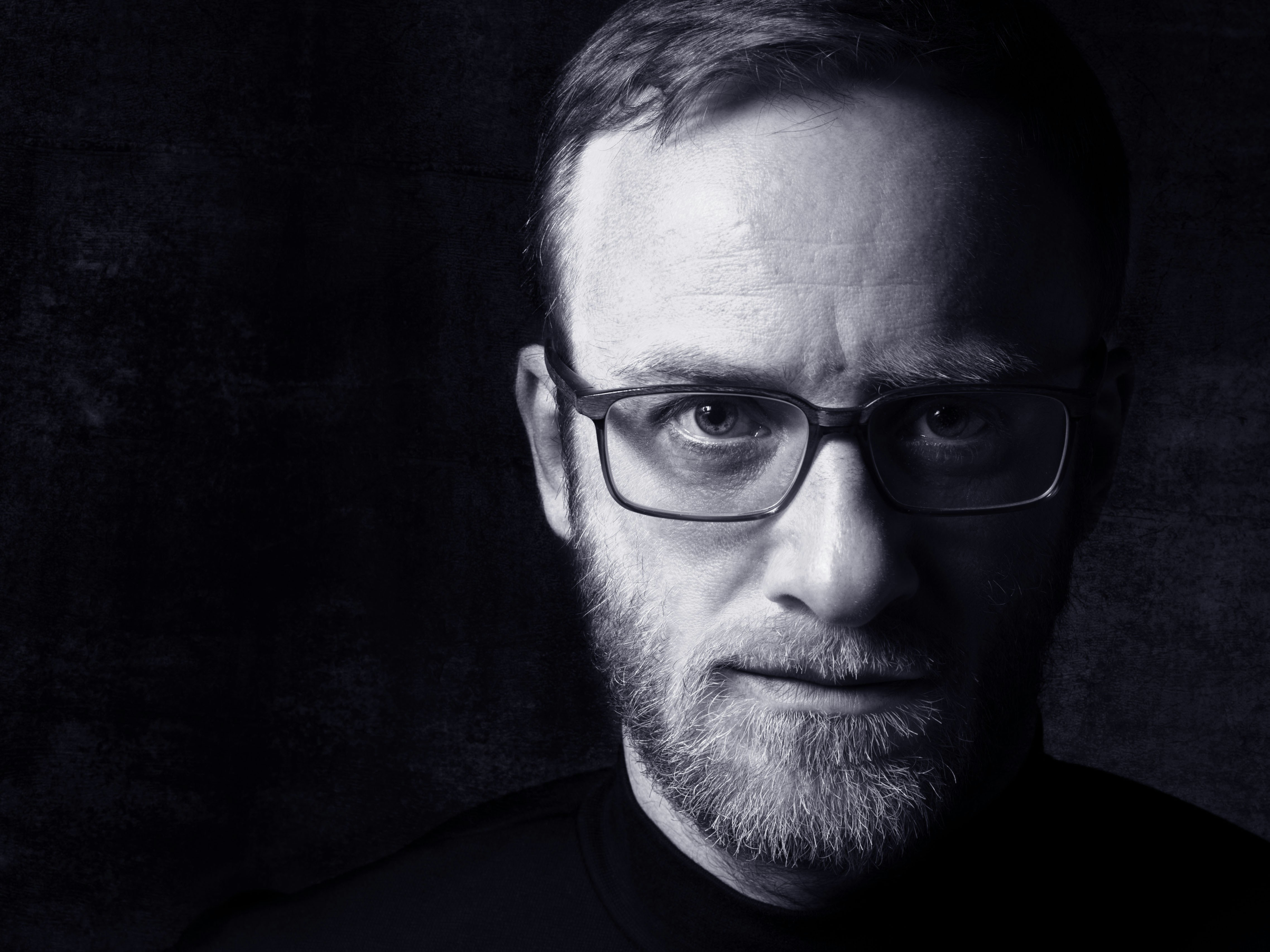 Grayscale photography of man's face photo – Free Glasses Image on Unsplash