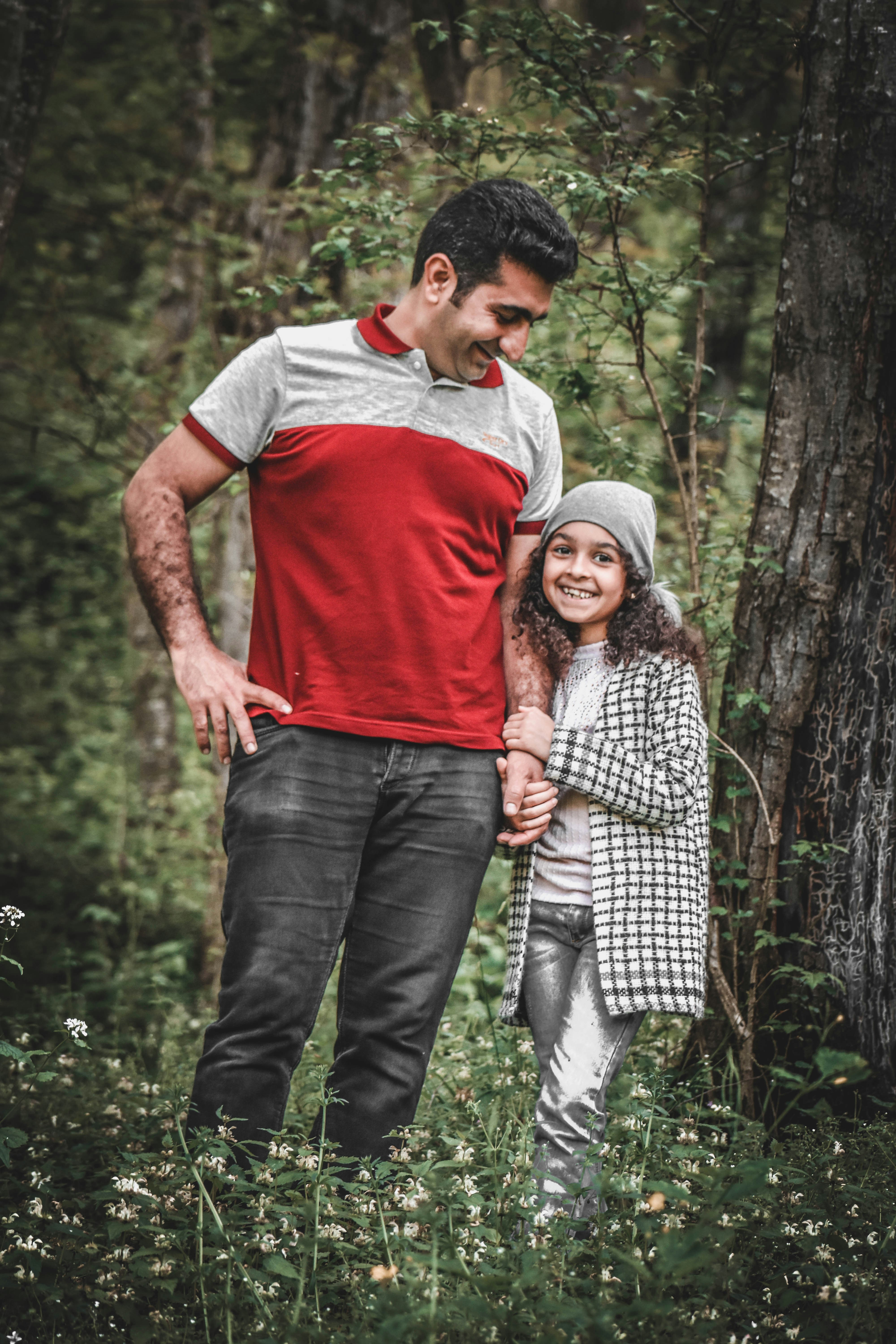 man looking at girl