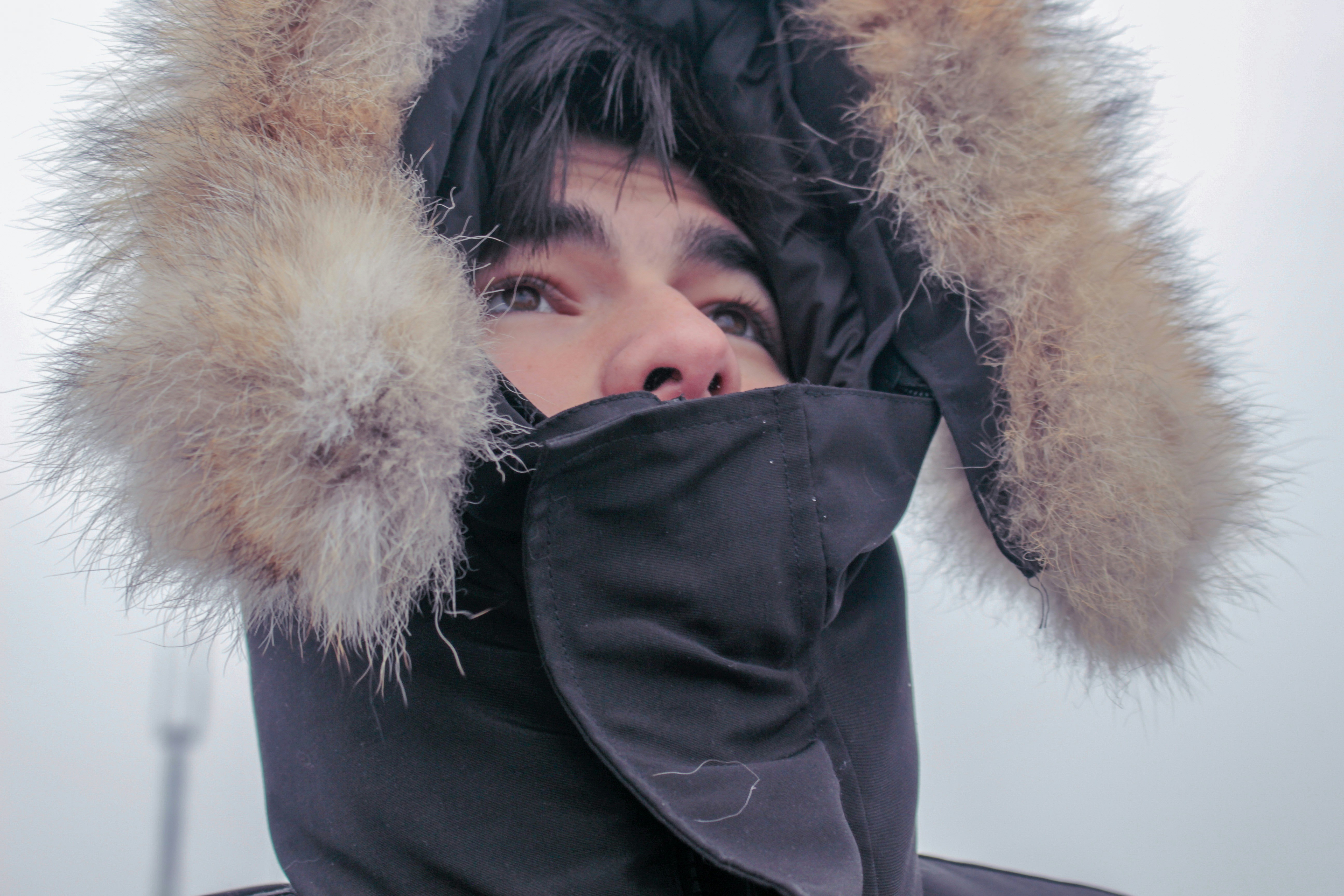 Under the Fur-Trimmed Hood: A Quiet, Resolute Winter Gaze