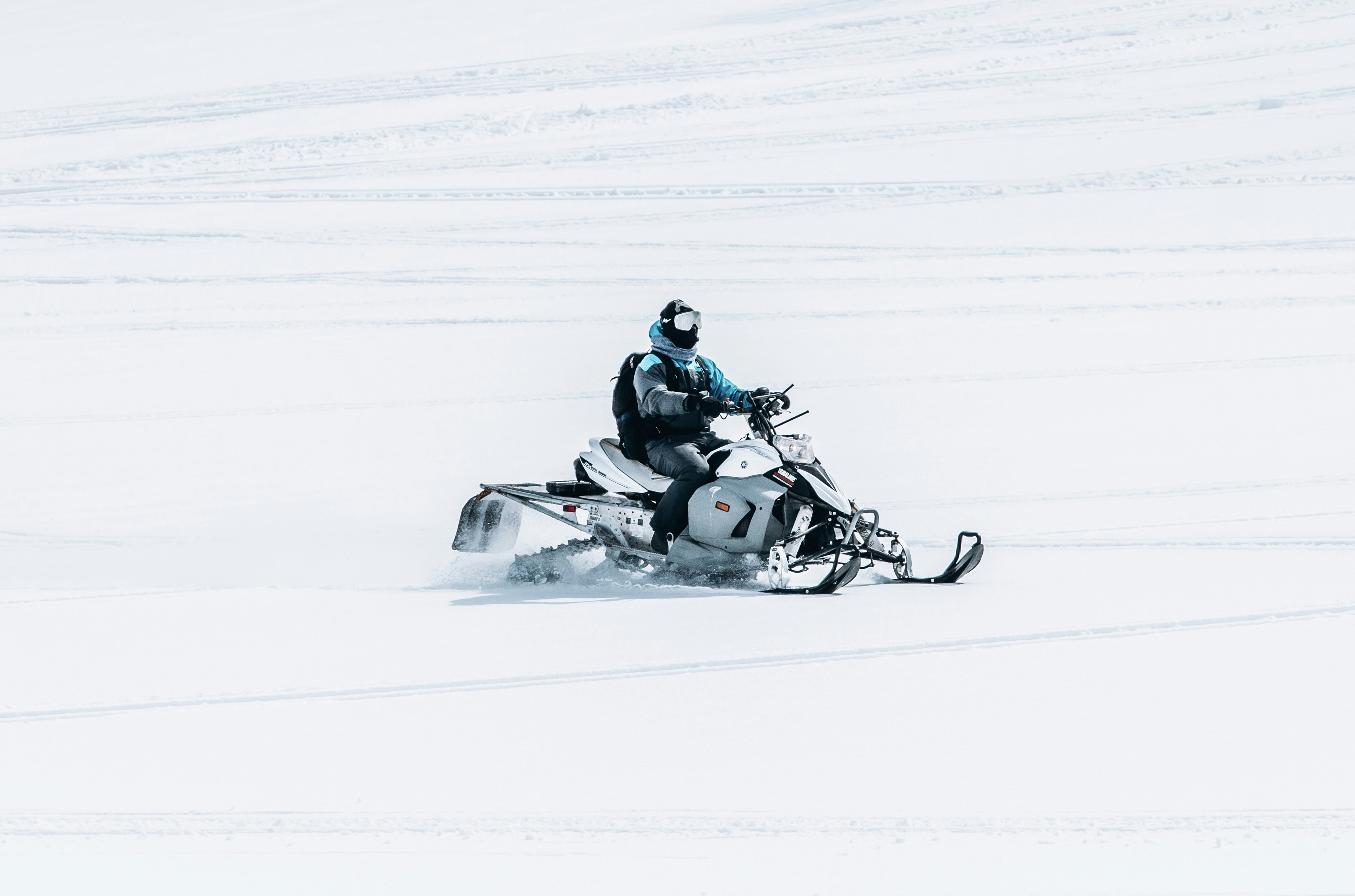 Snowbound Ride: Mastering the Quiet Momentum of a Snowmobile Glide