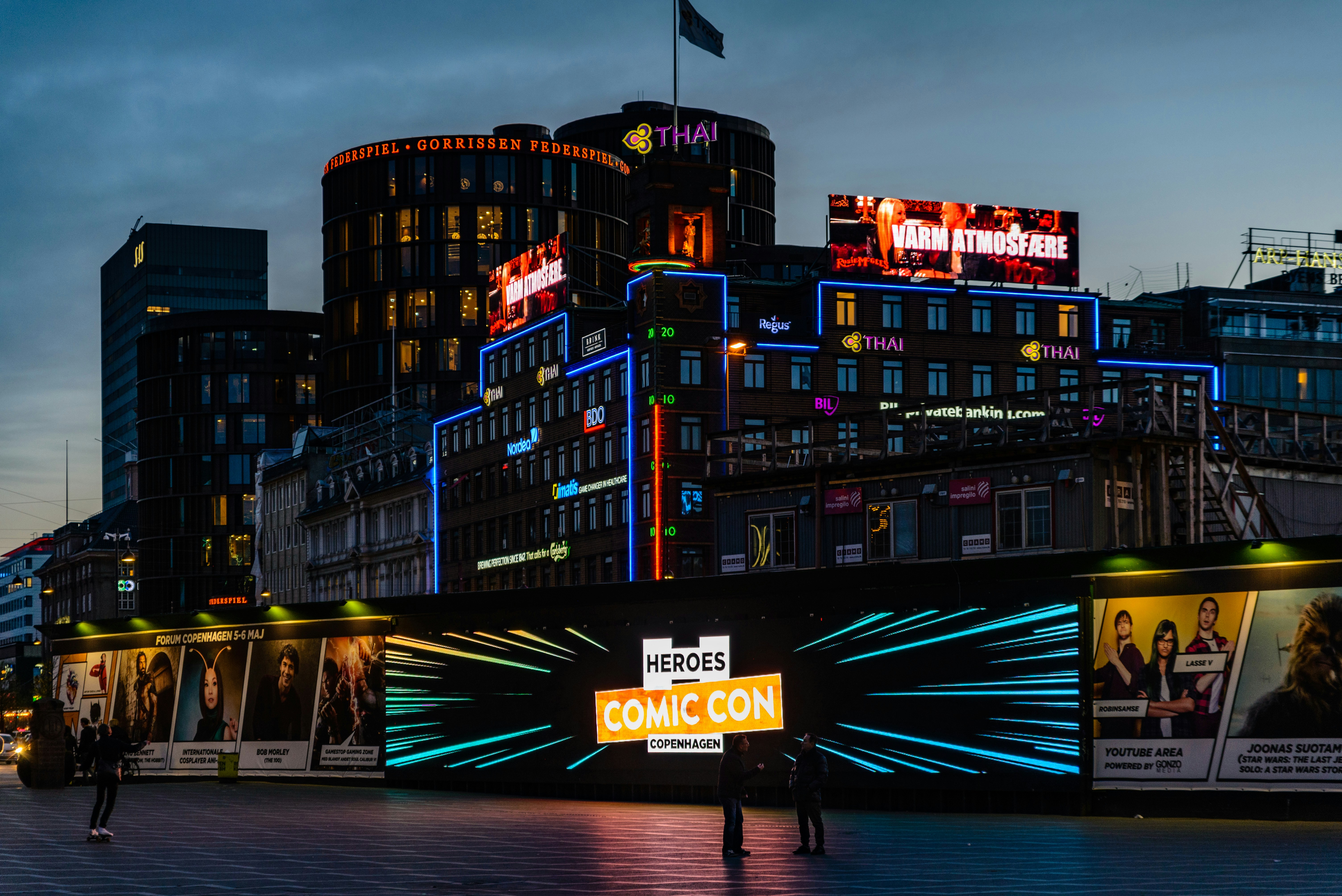 Neon Glow of Urban Nightlife