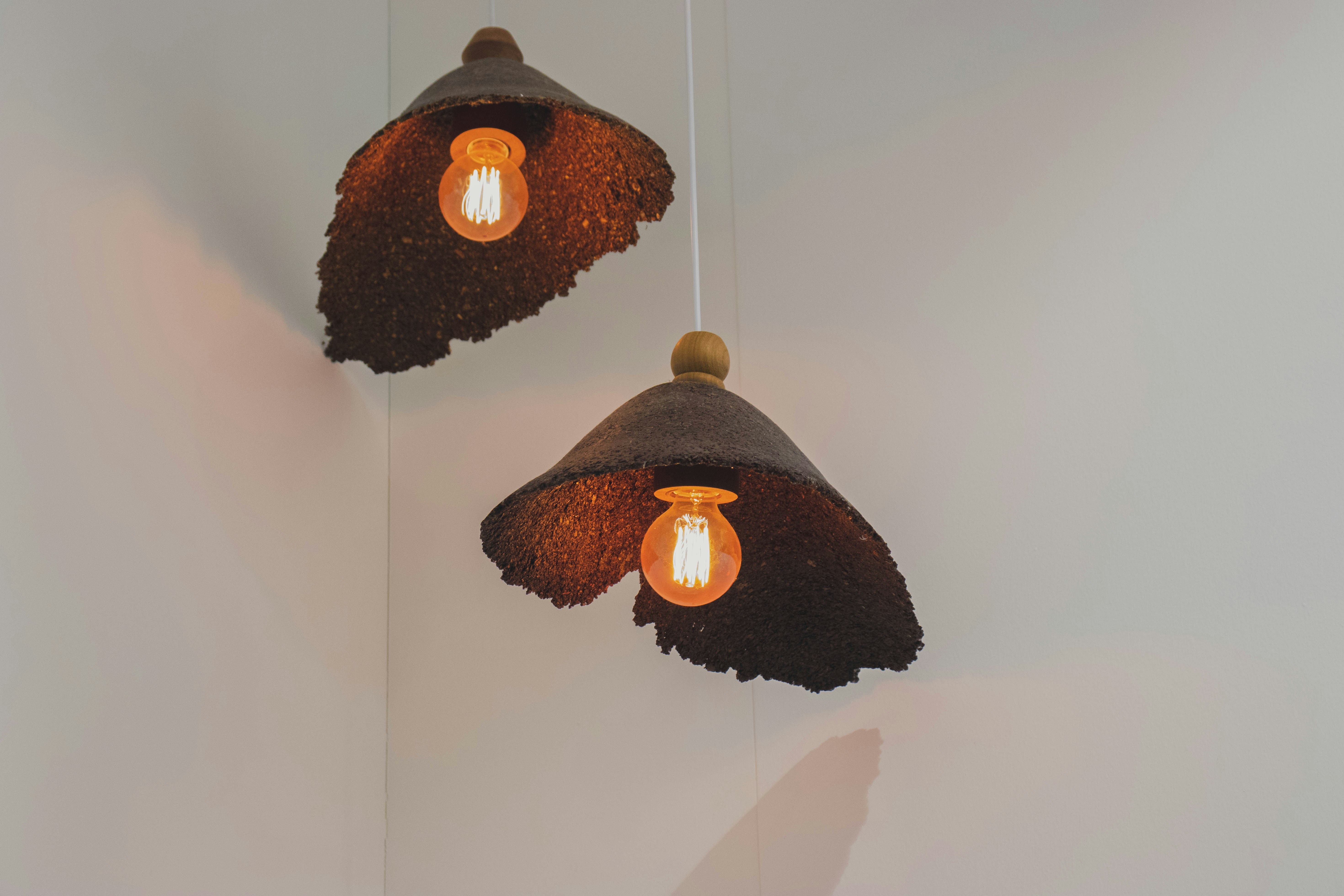 Amber Orbs in a Quiet Corner: A Duo of Pendant Lamps