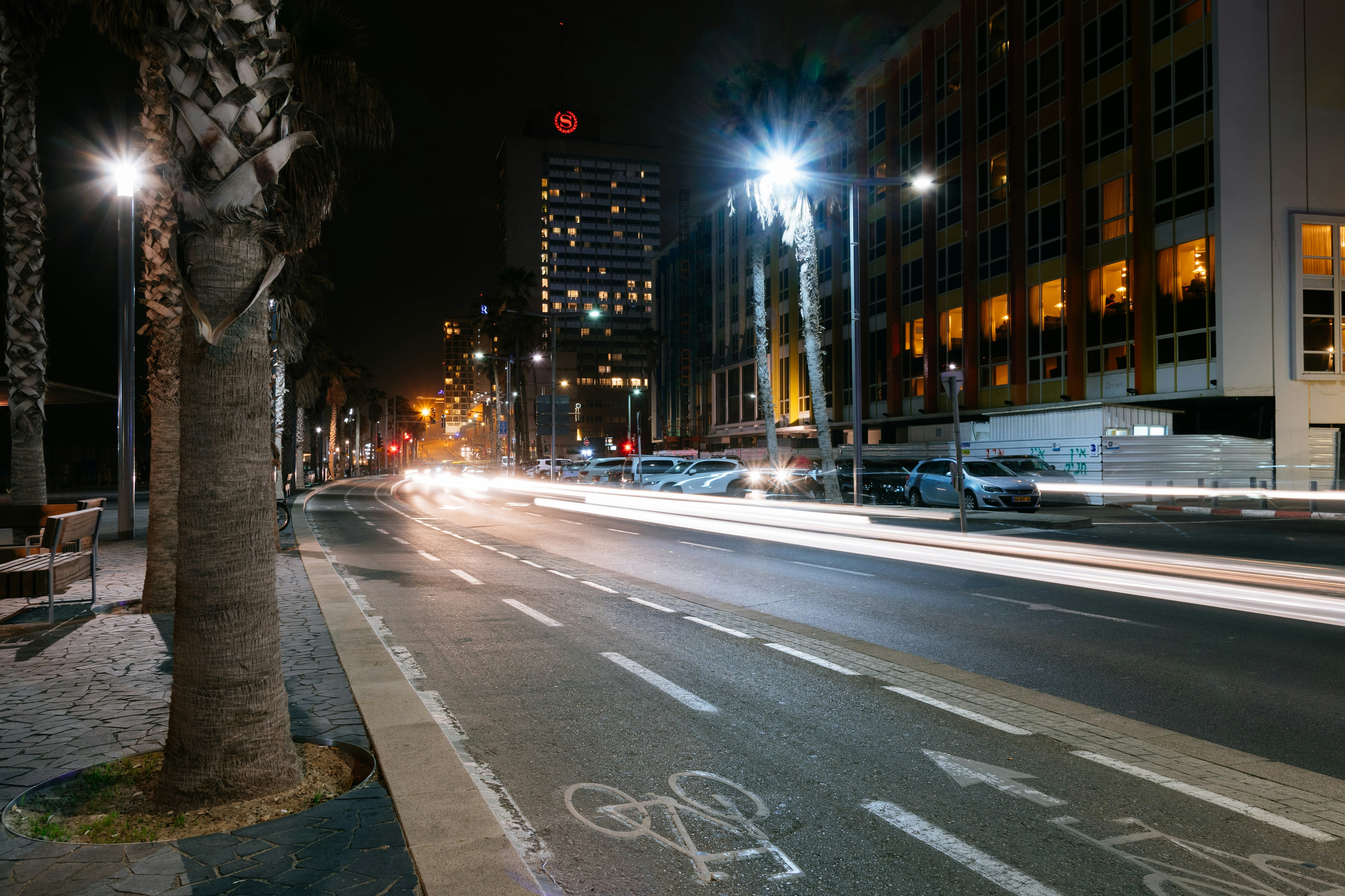 Time lapse photography of cars on road photo – Free Tel aviv Image on ...