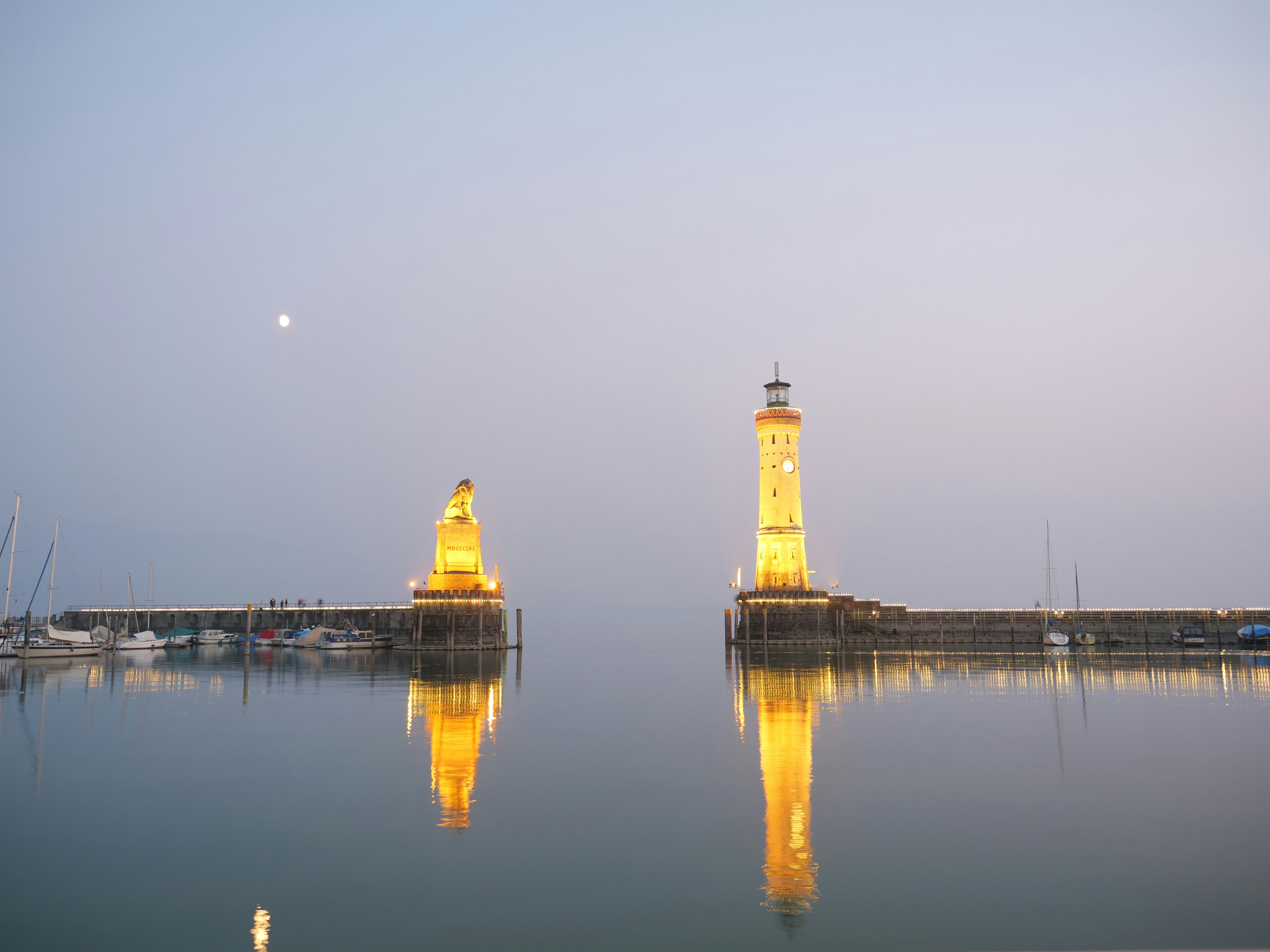 Luminous Guardians of the Harbor