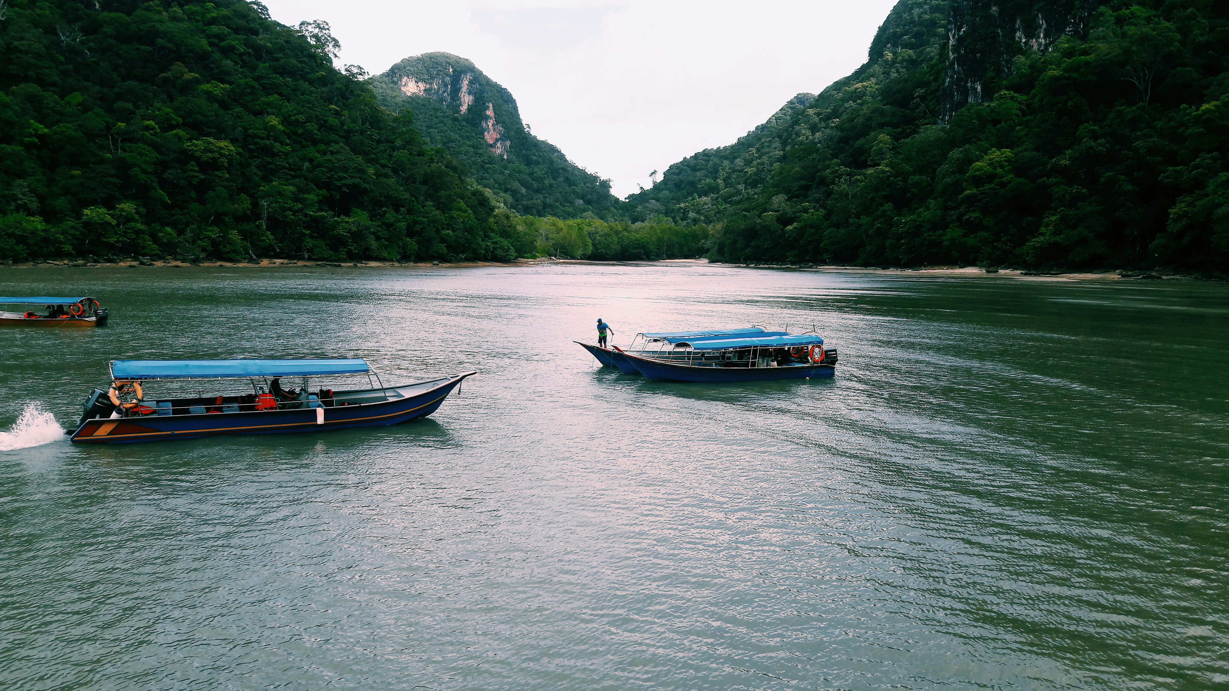Tasik Dayang Bunting at Langkawi | tow boats on body of water