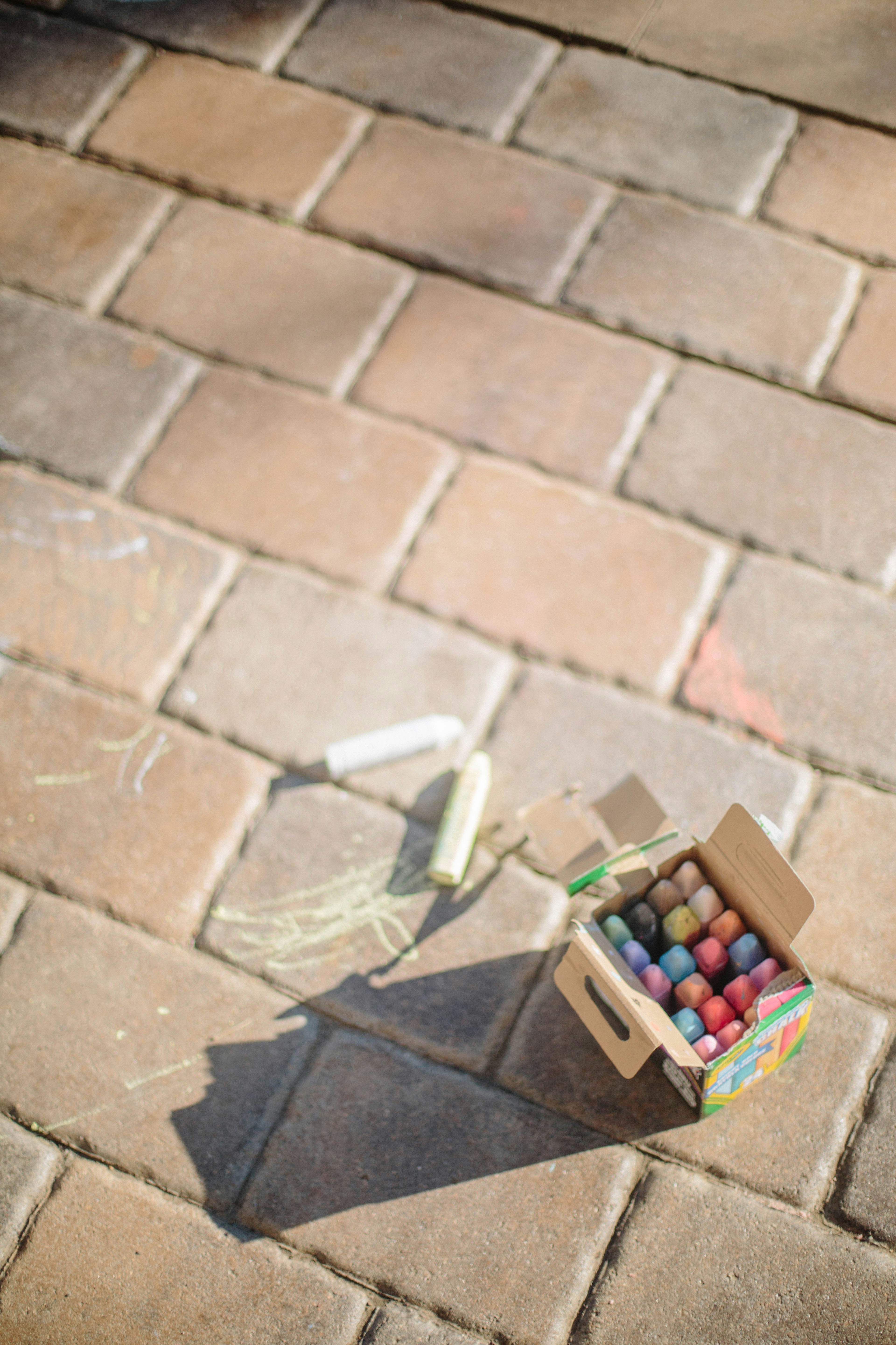 Chalk and Color: Sidewalk Studio of Chalk-Marks and Crayon Box