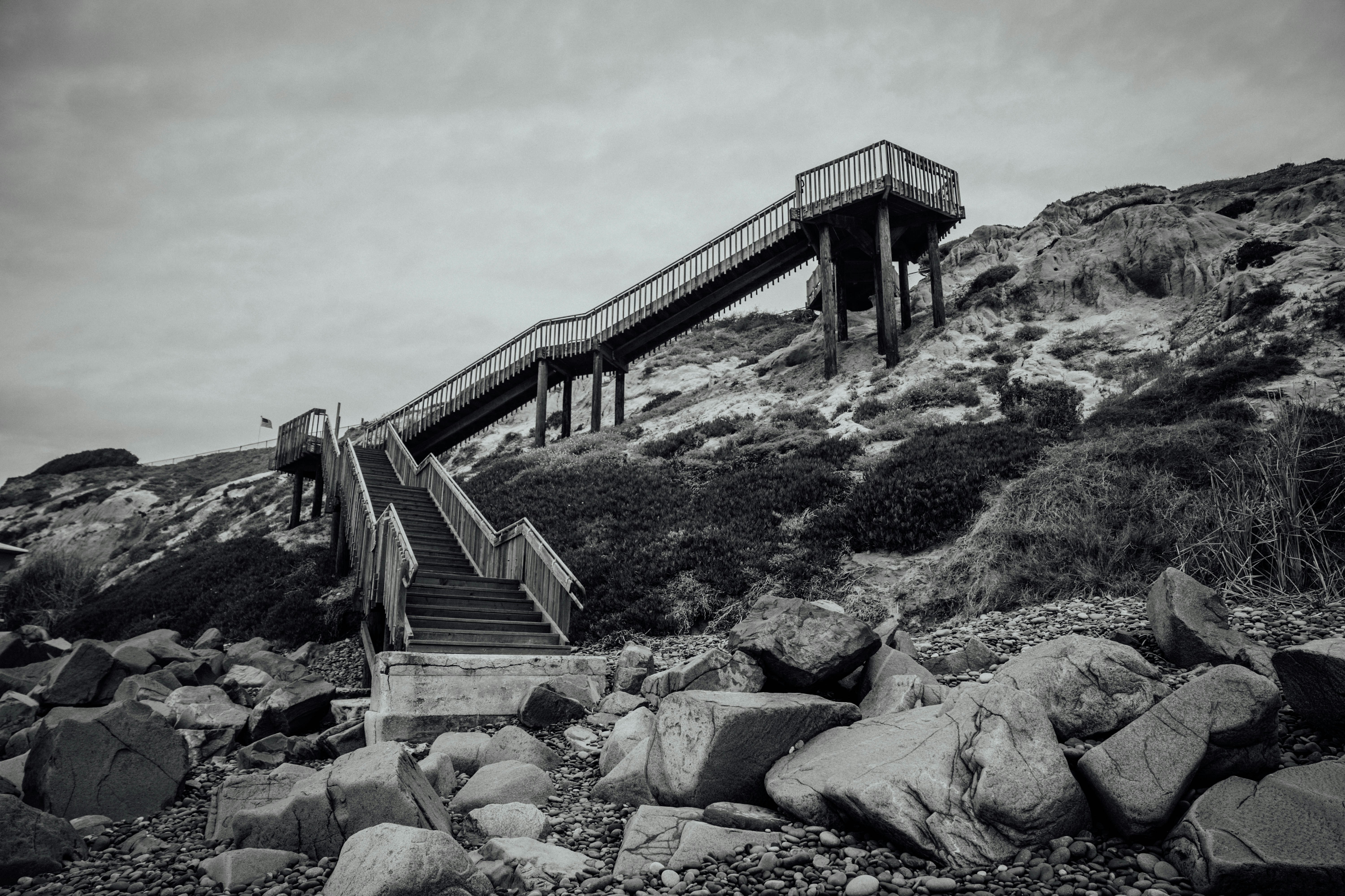 Staircase to the Coastal Lookout