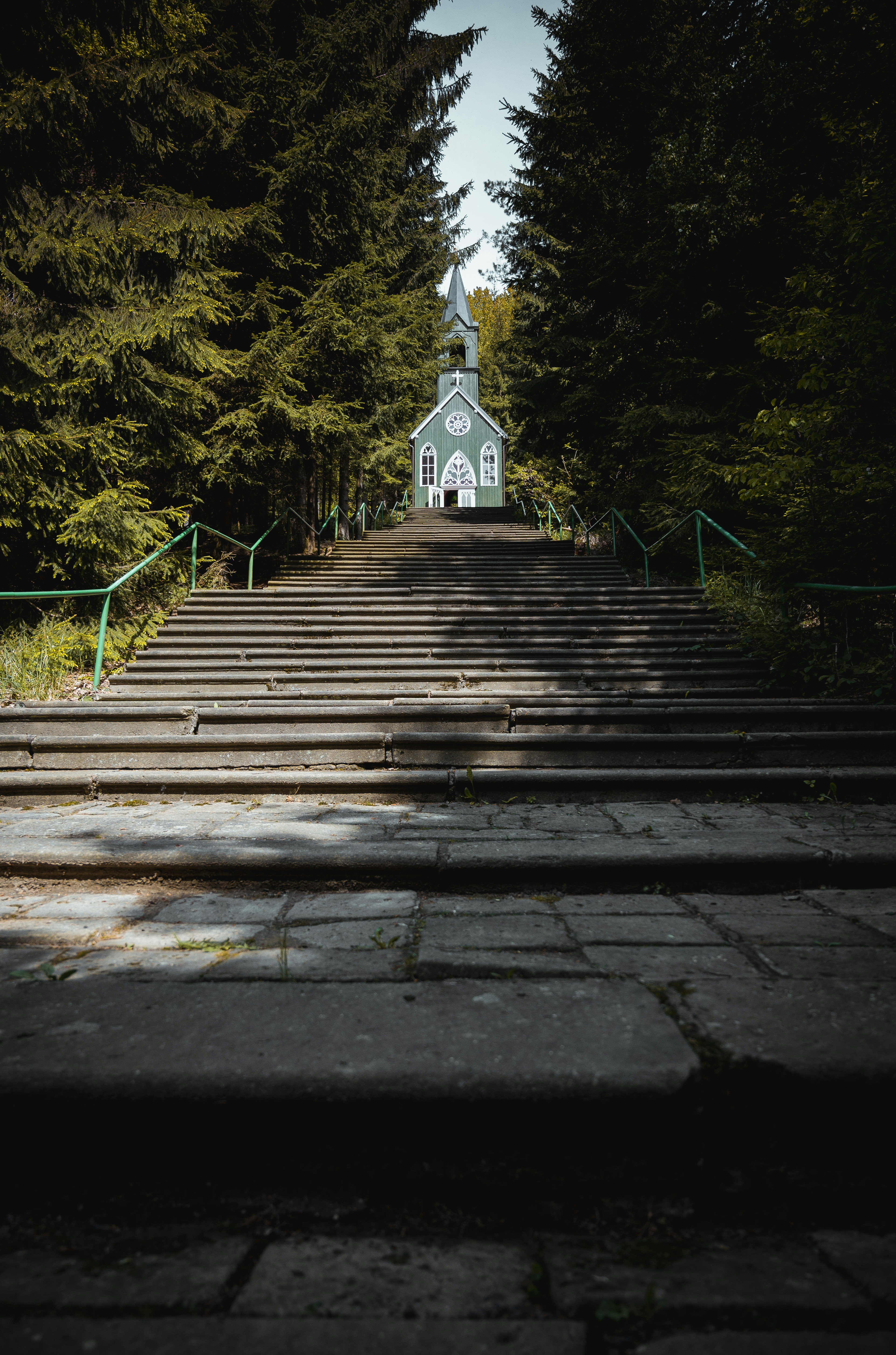 Stairway to the Chapel in the Pines