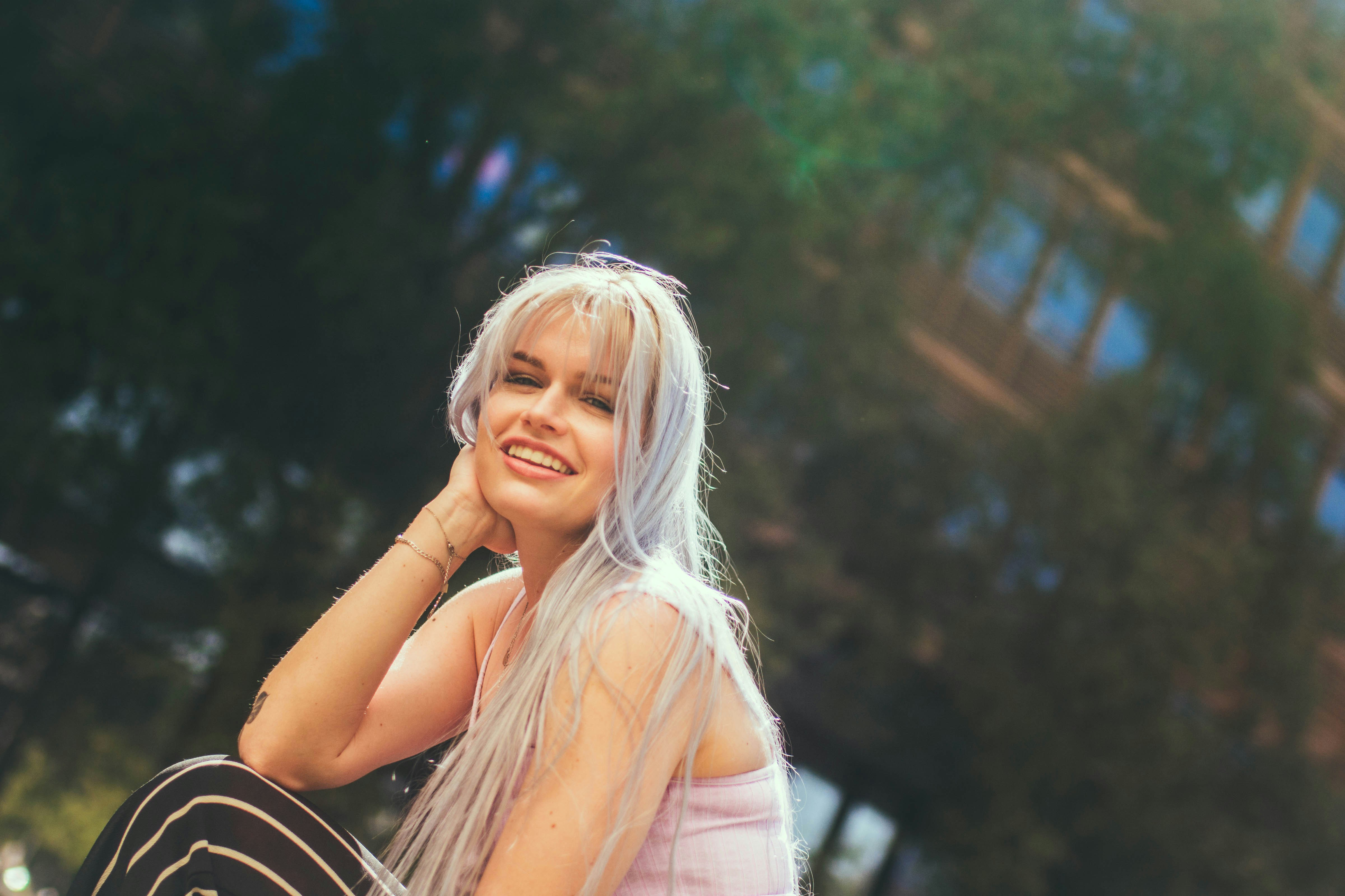 Bright Smile in a Sunlit Moment