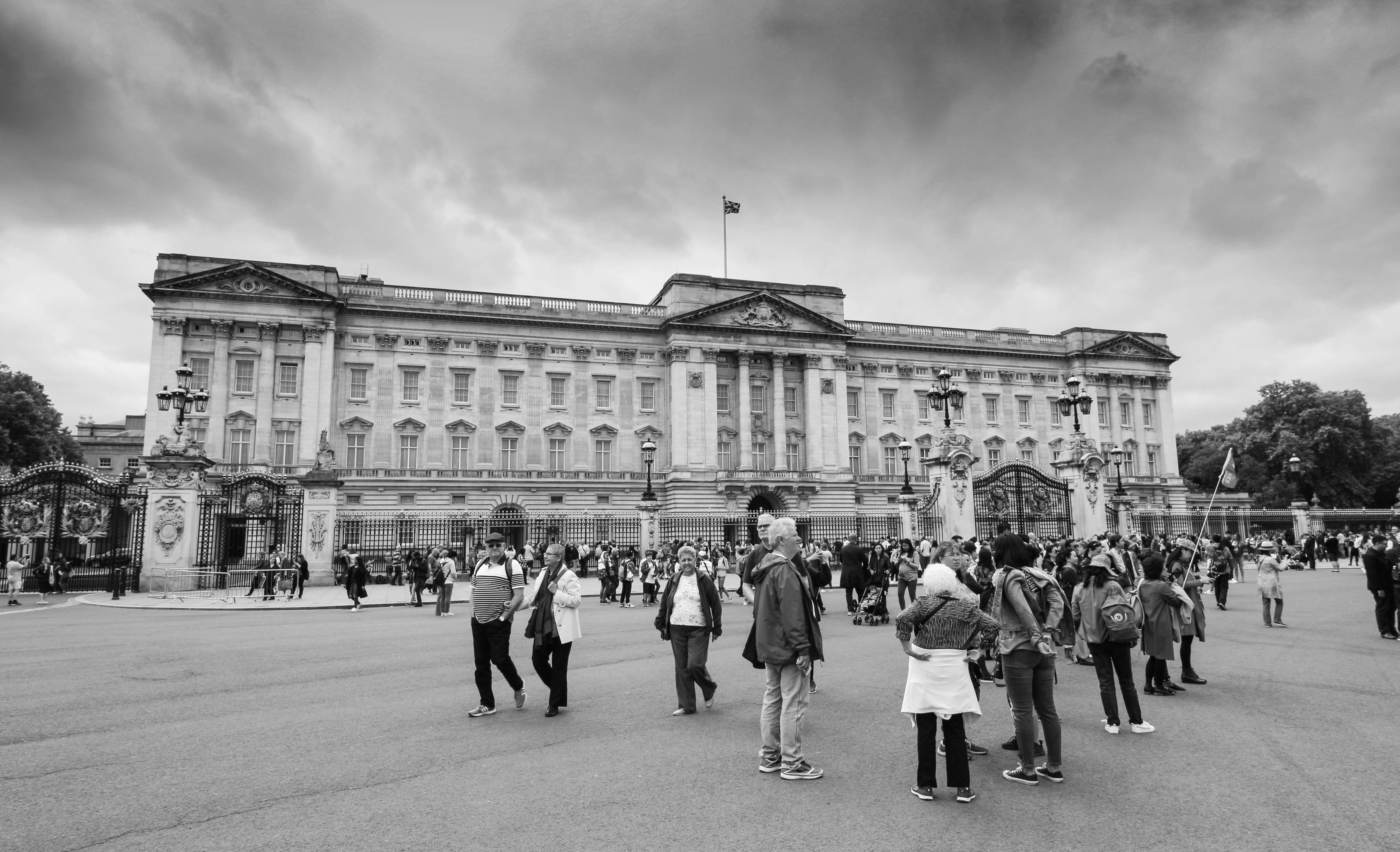 People standing outside building in grayscale photo – Free Grey Image ...