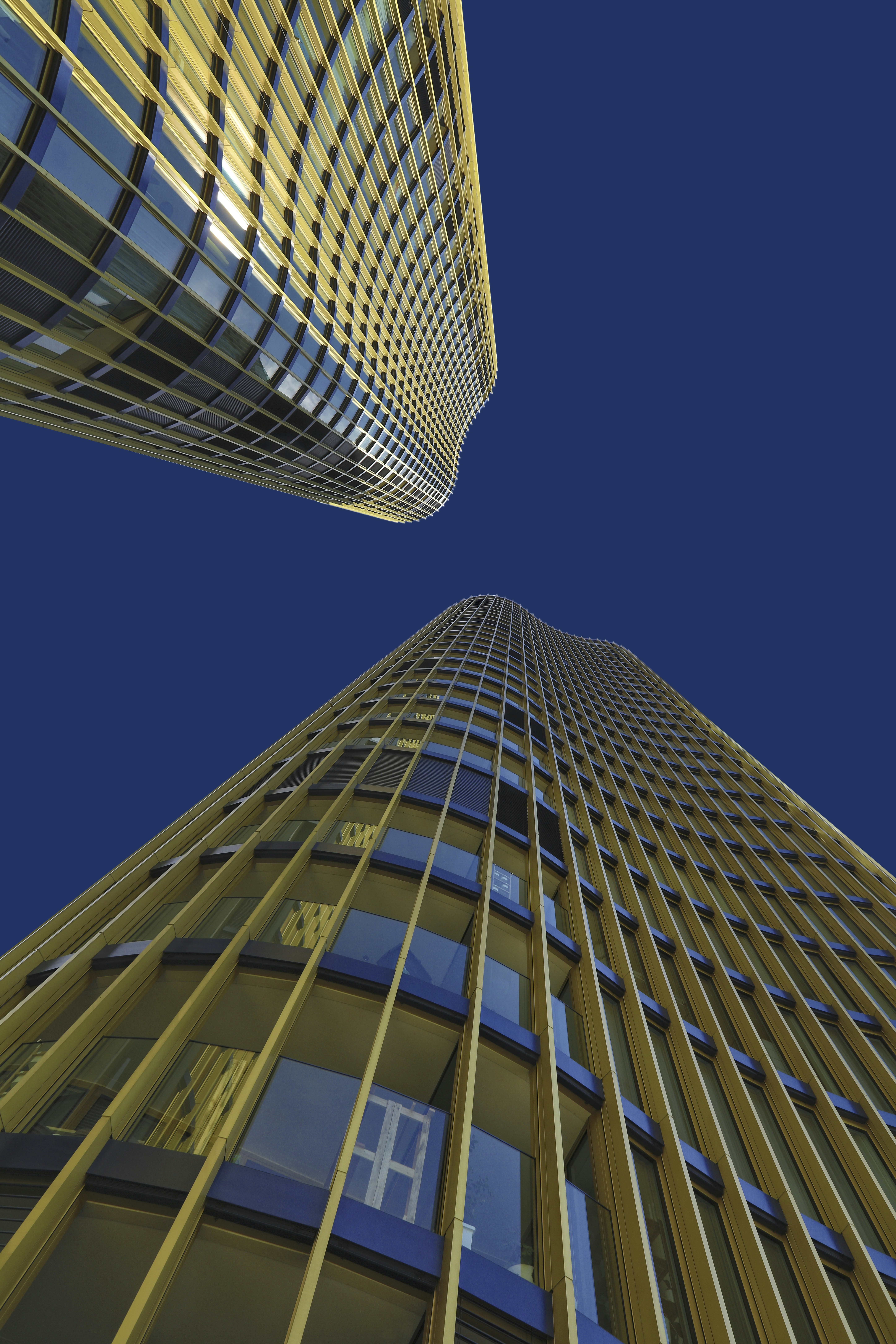 Worm's eye view photography of two buildings photo – Free Blue Image on ...