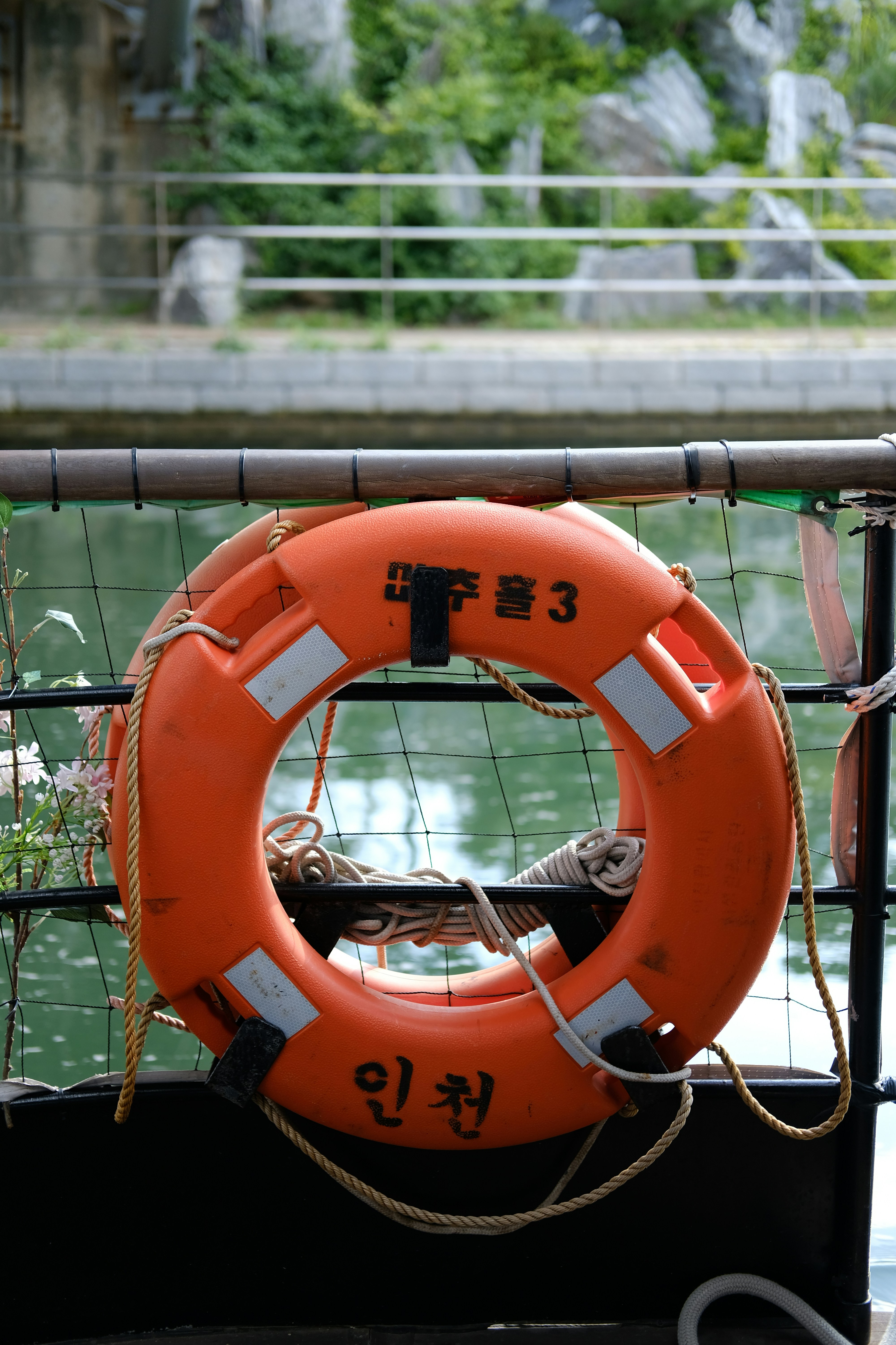 Ring of Safety Framing a Tranquil Riverside
