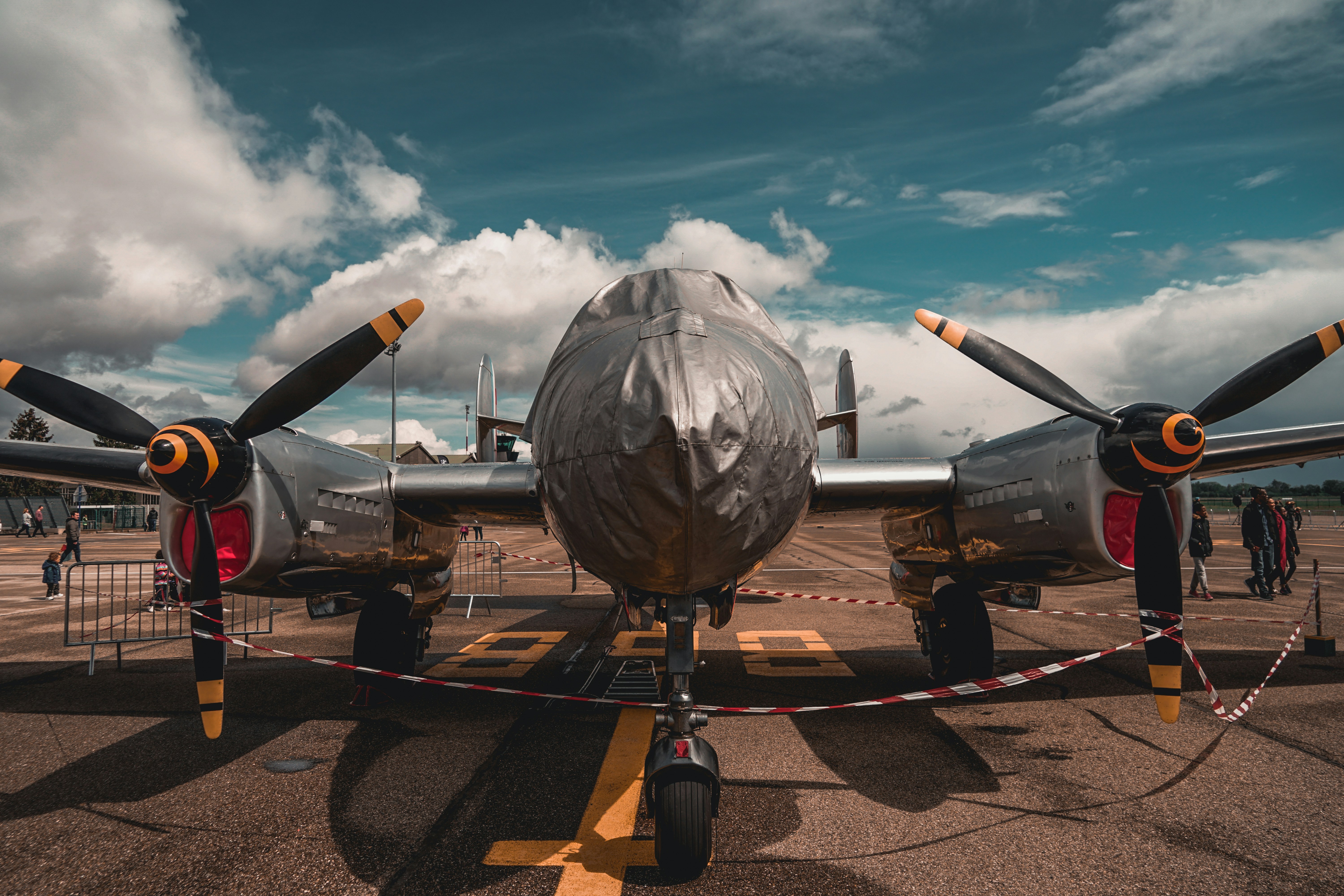 Grey plane under white clouds during daytime photo – Free Travel Image ...