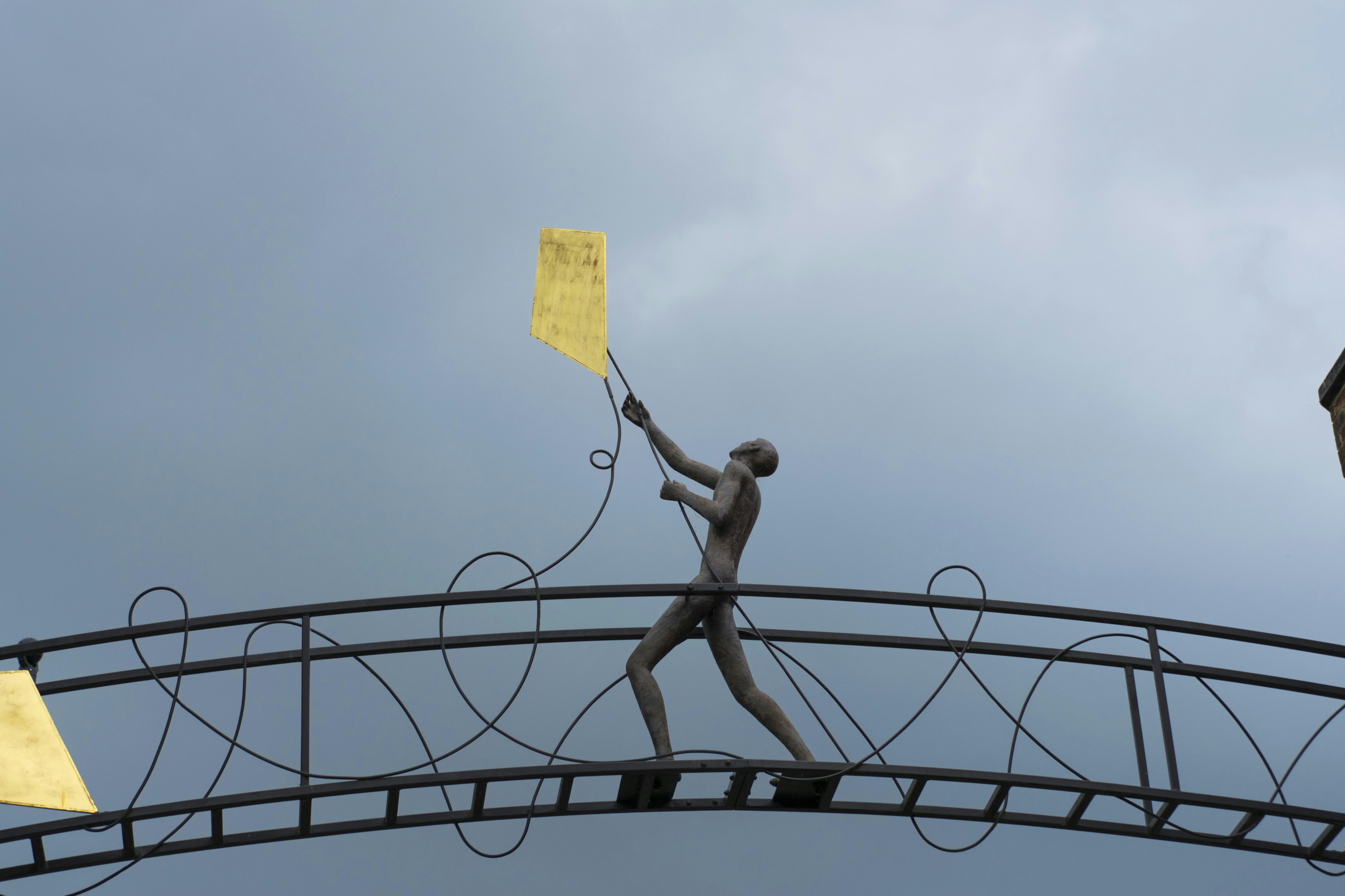 The Messenger on a Wrought-Bridge Sky
