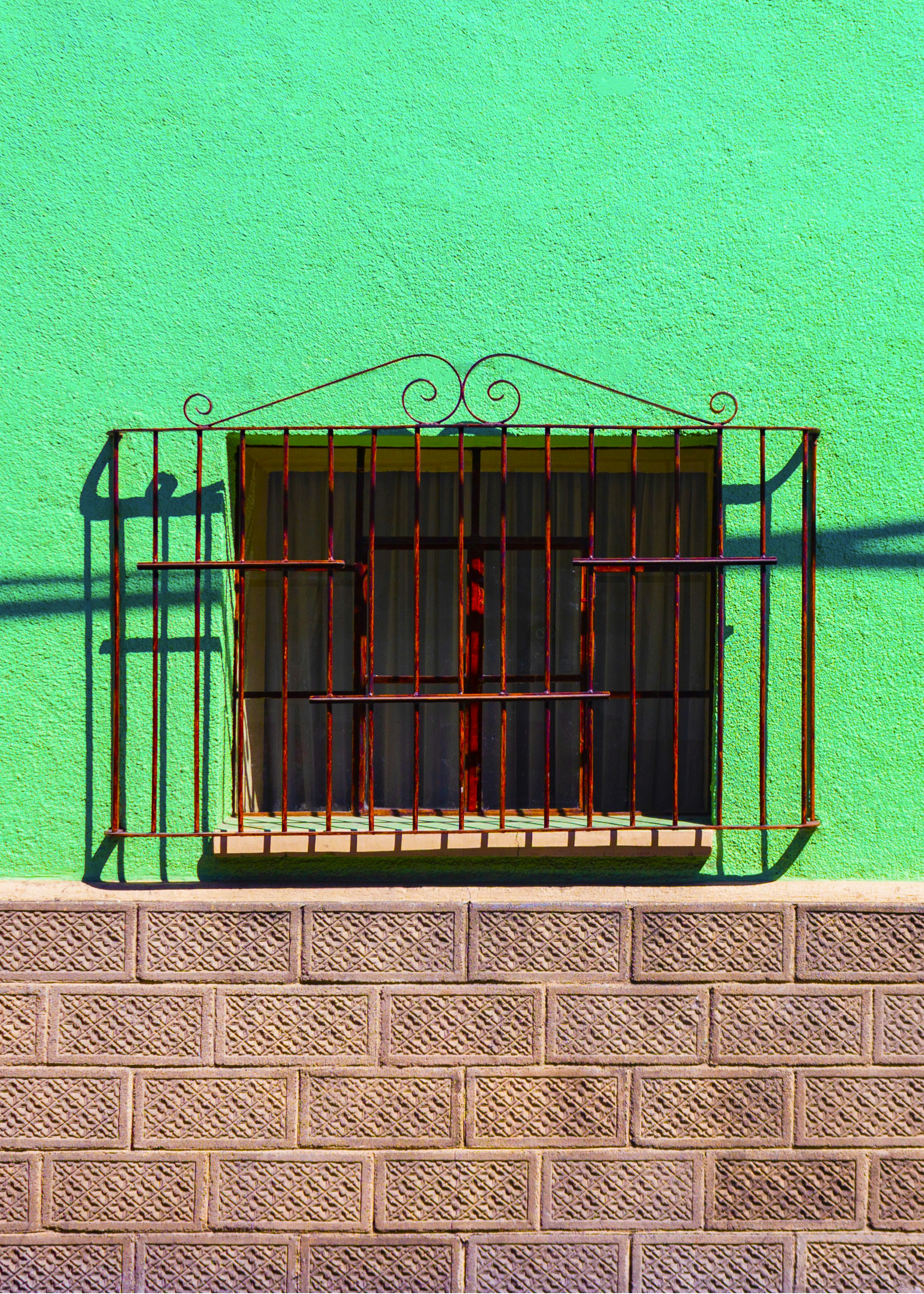red metal window grille photo – Free Green Image on Unsplash