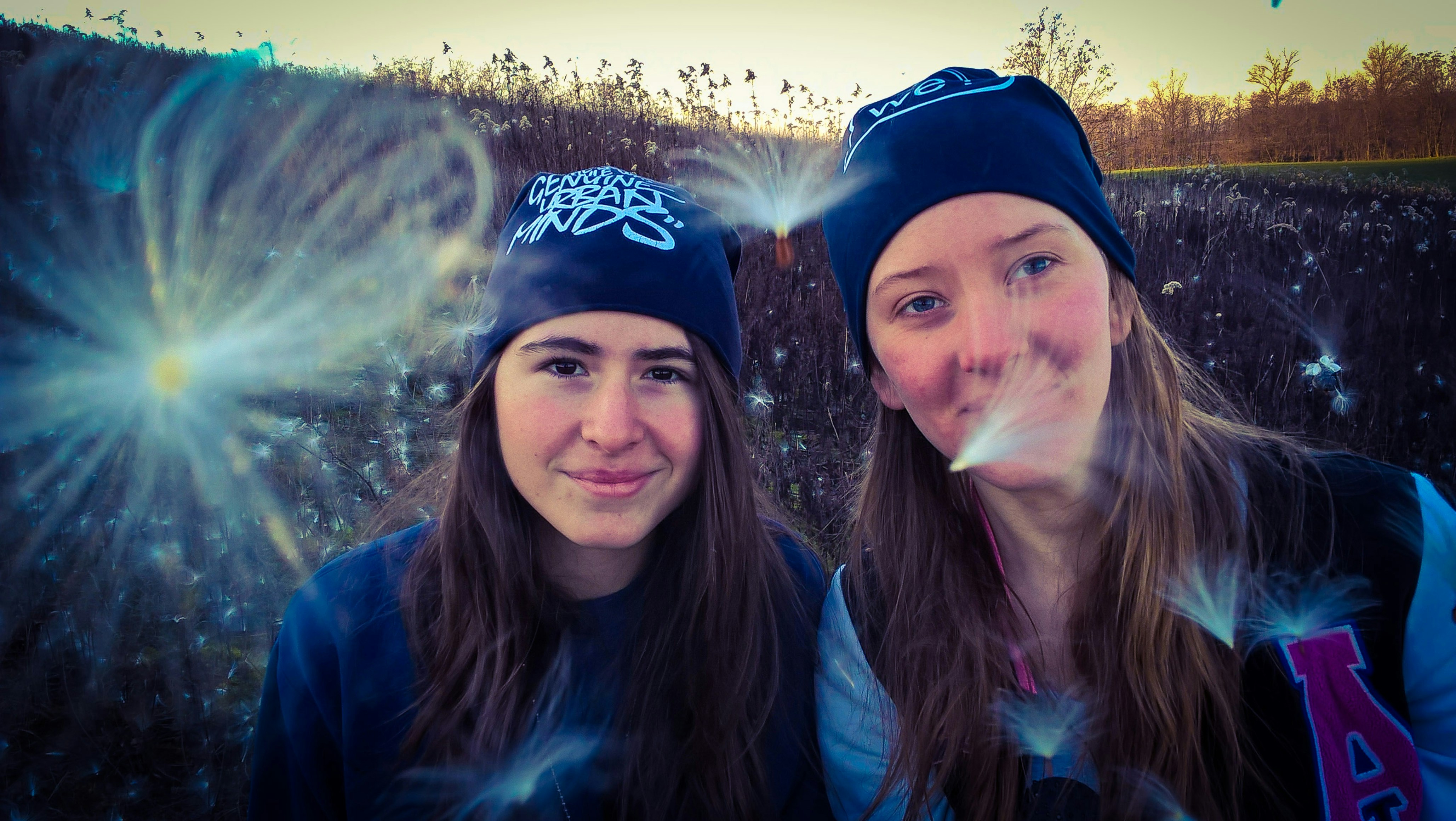 Dandelion Drift: Dual Portraits in a Wind-Washed Field