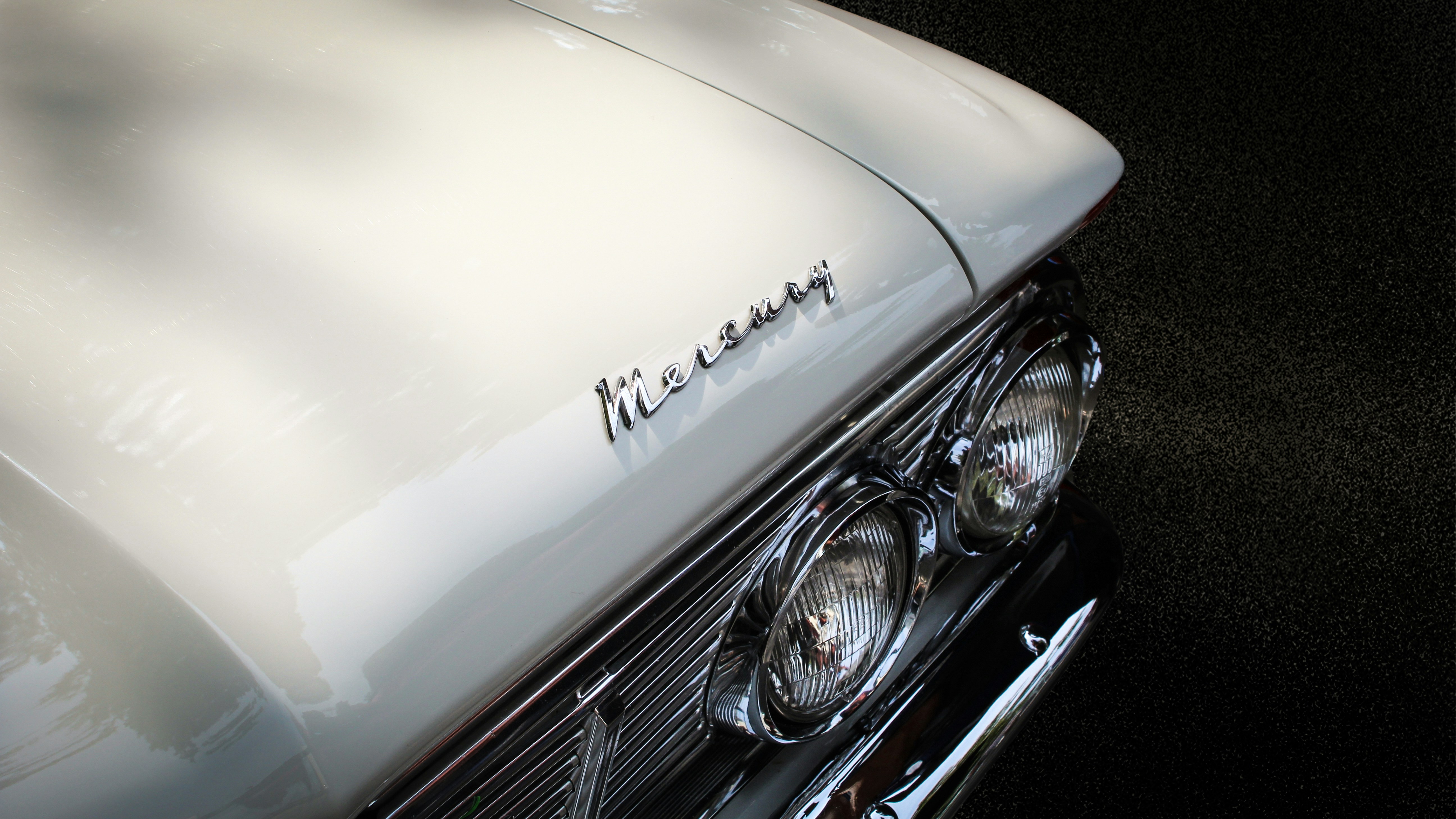 Chrome Script on a Vintage Mercedes Hood