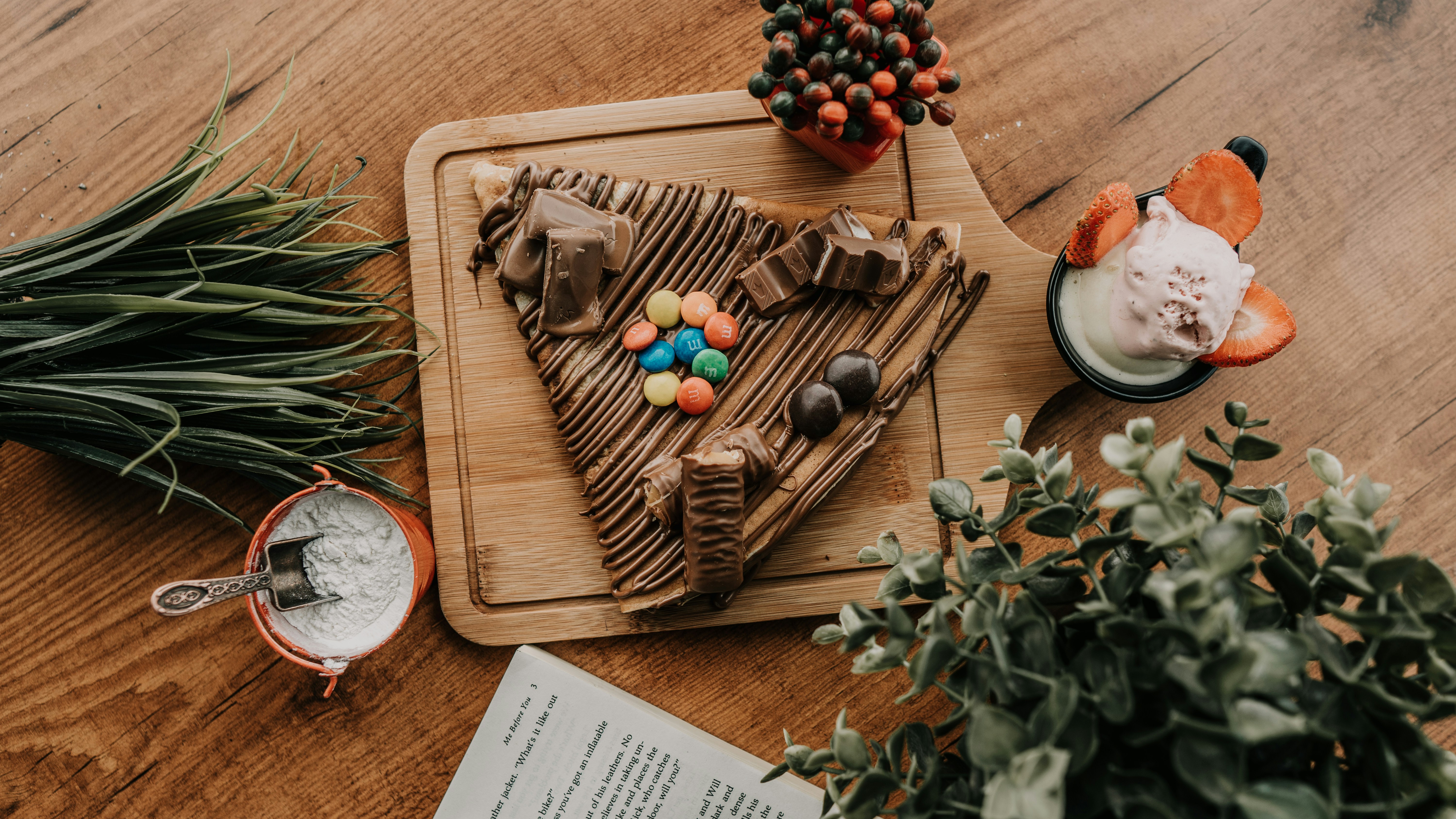 Sweet Board: Chocolate Treasures on Rustic Planks
