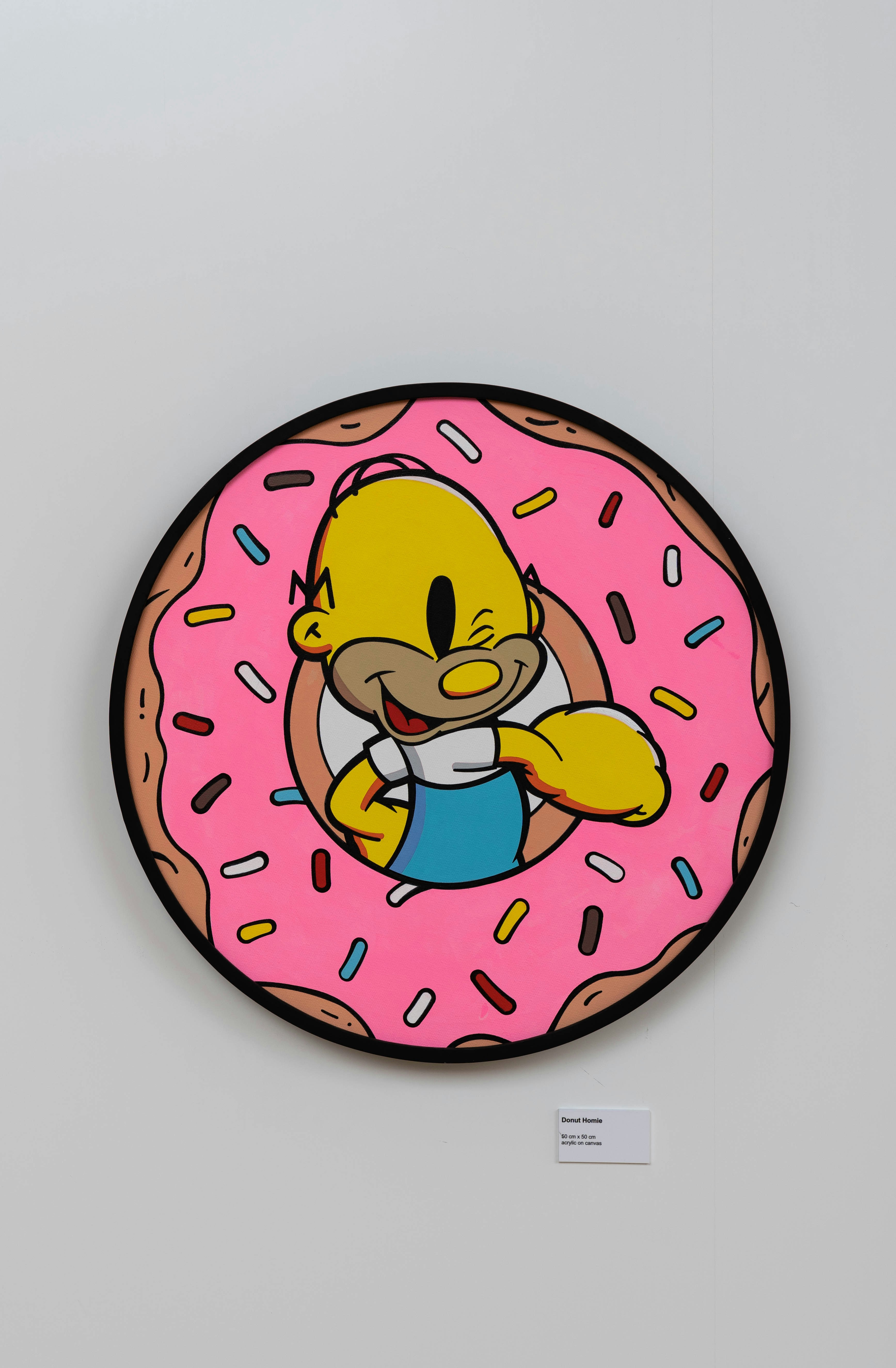 pink donut illustration