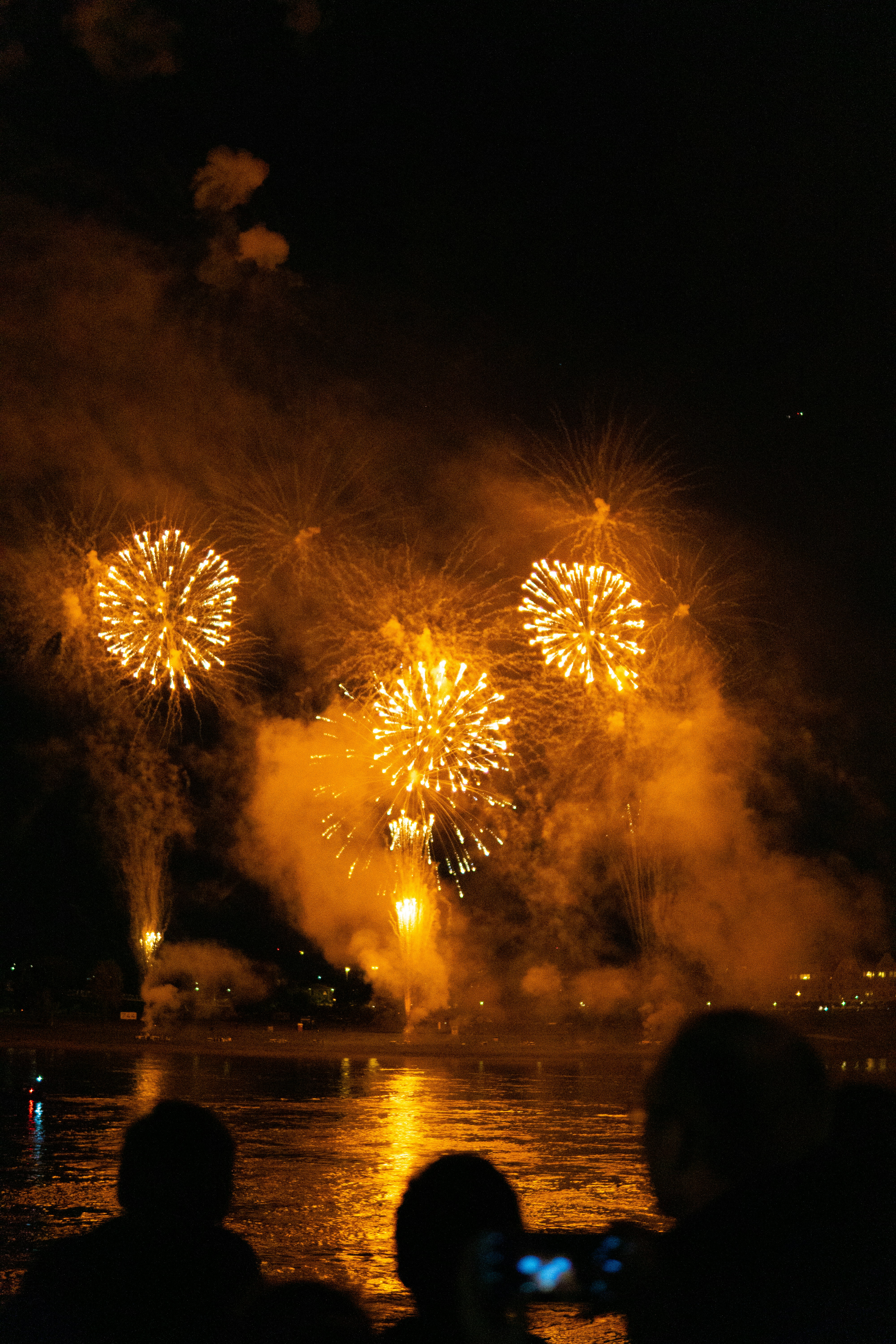 People watching fireworks during nighttime photo – Free Brown Image on ...